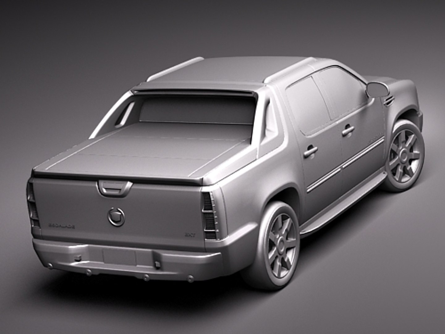 Cadillac Escalade Ext Suv 3d Model