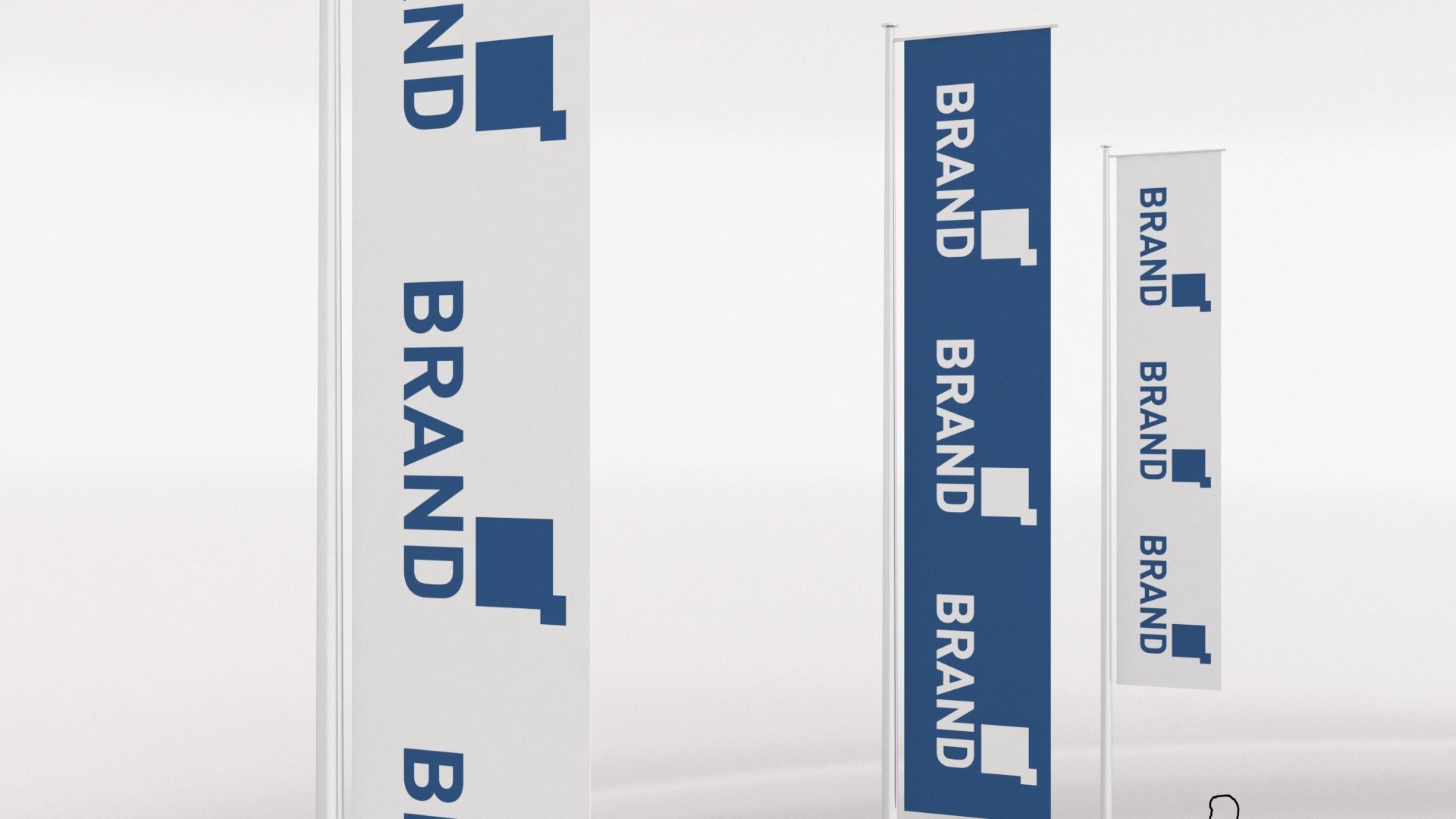 Vertical Flag Logo Animation 3D Model - TurboSquid 1481371