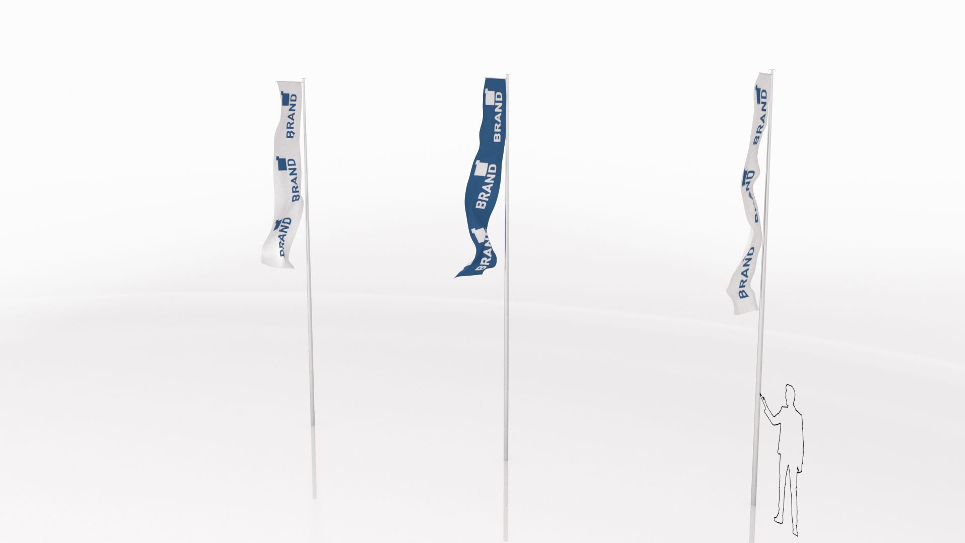 Vertical Flag Logo Animation 3D Model - TurboSquid 1481371