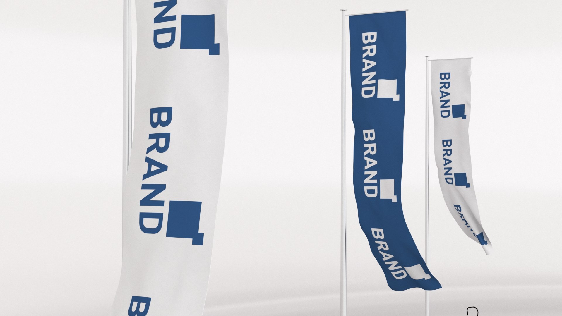 Vertical Flag Logo Animation 3D Model - TurboSquid 1481371