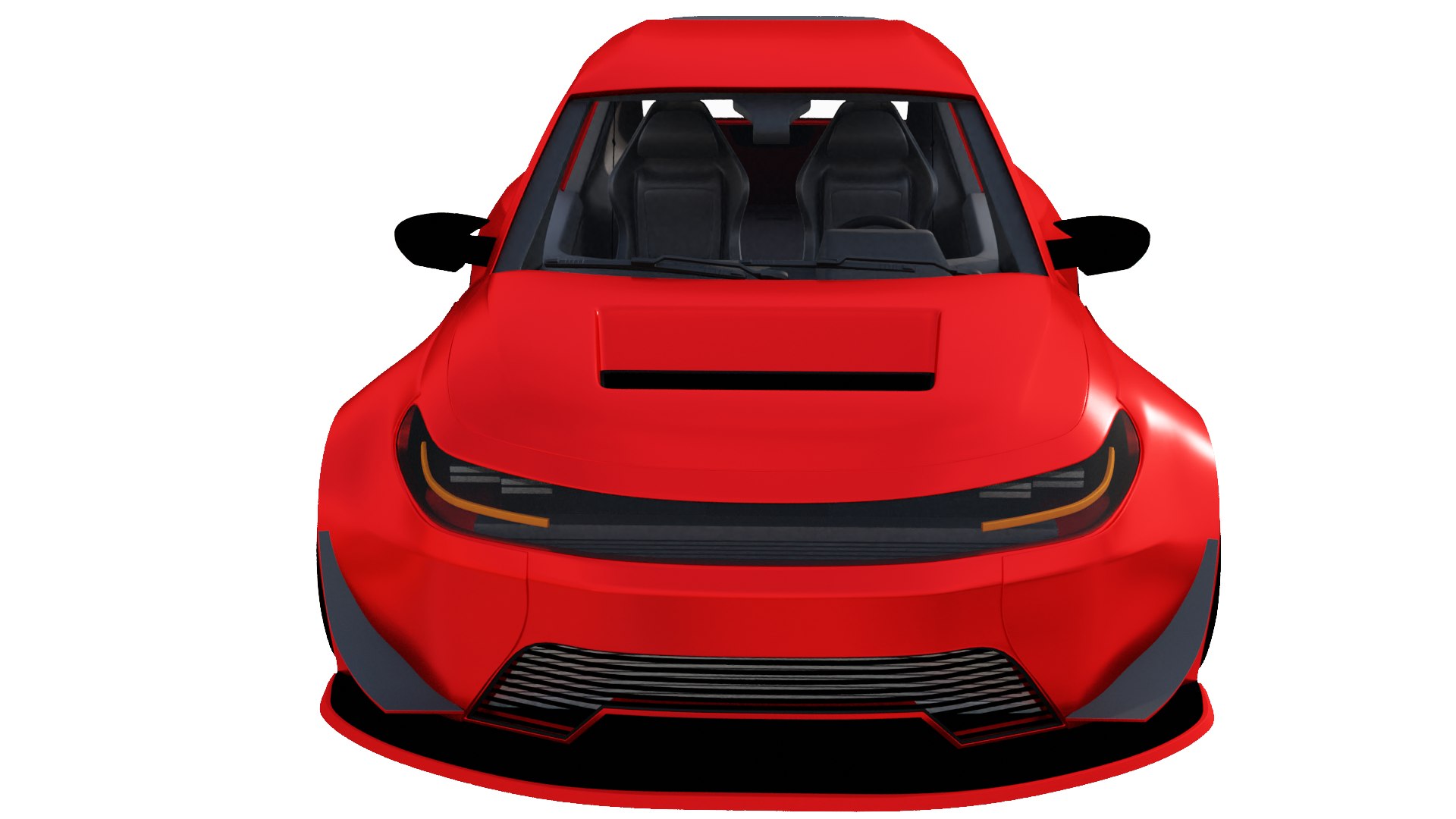 3D Model Red Sport Car - TurboSquid 2258903