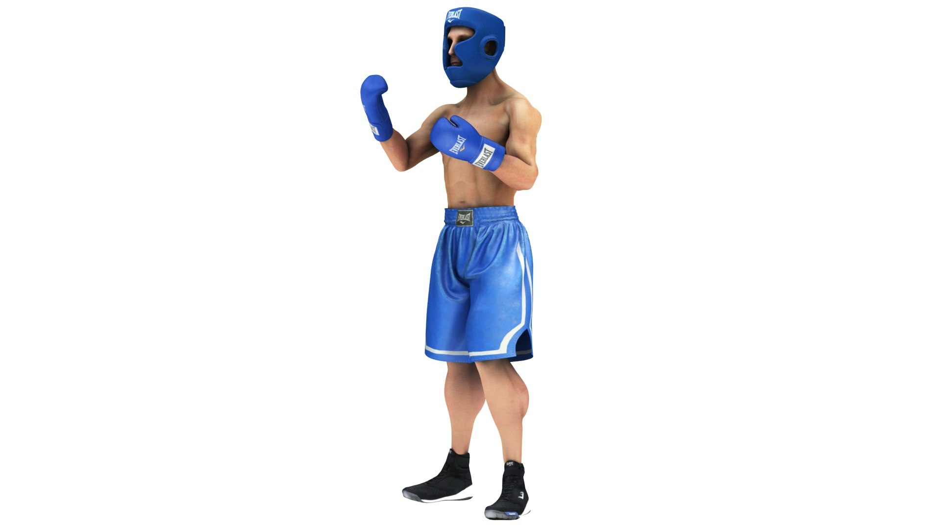 Boxer Man 2 Fighting Pose model - TurboSquid 1956750
