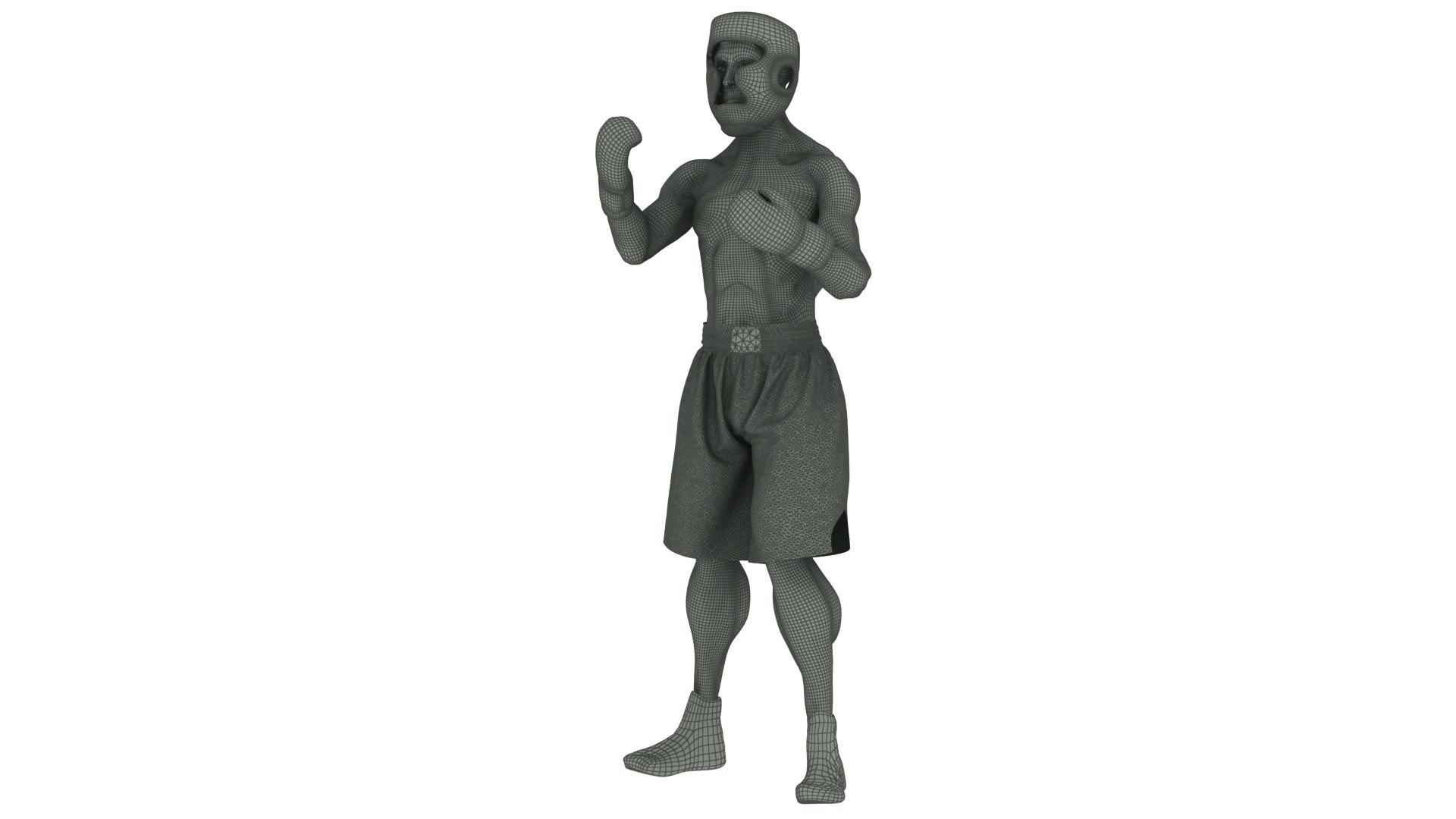 Boxer Man 2 Fighting Pose model - TurboSquid 1956750