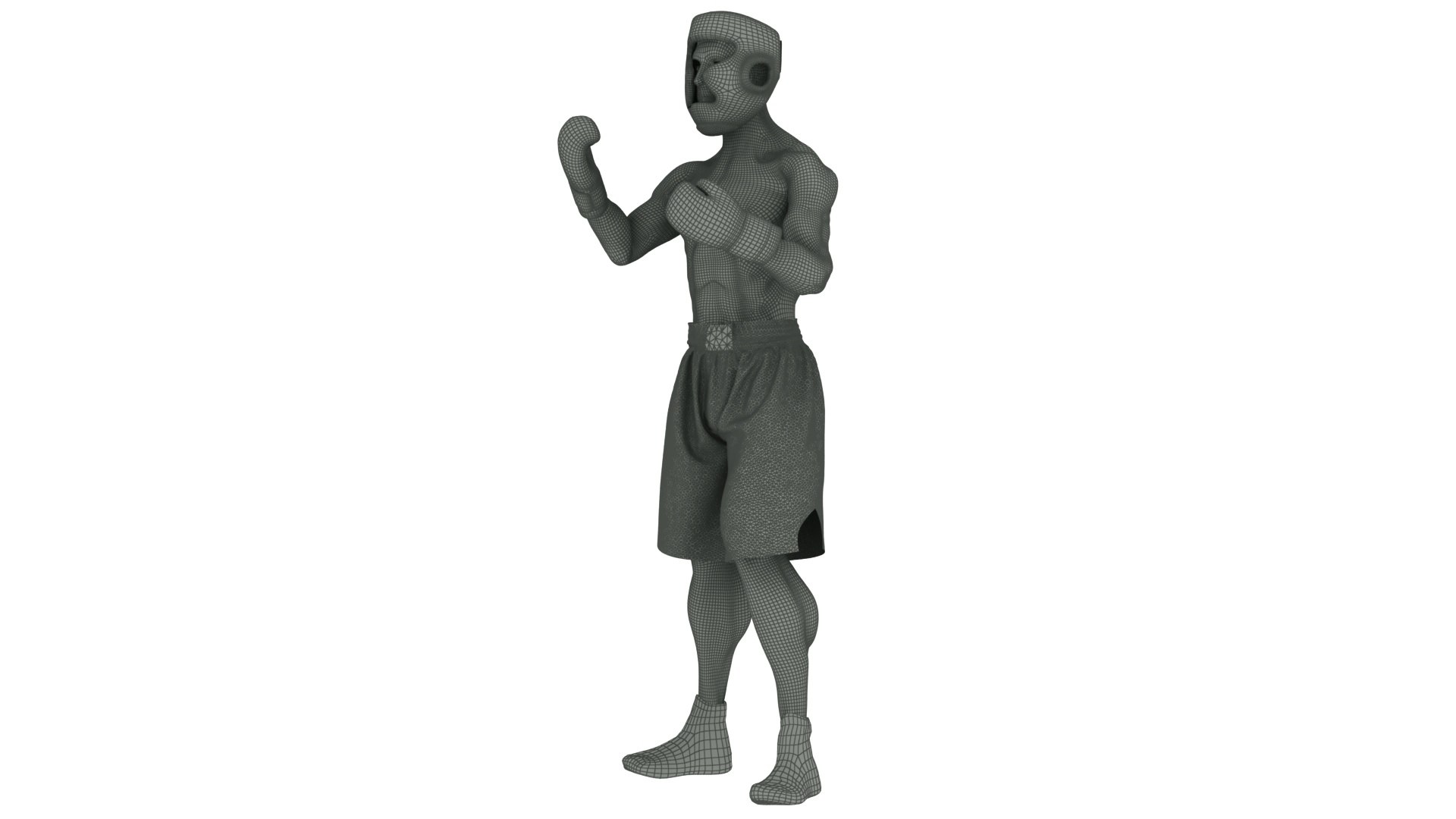 Boxer Man 2 Fighting Pose model - TurboSquid 1956750