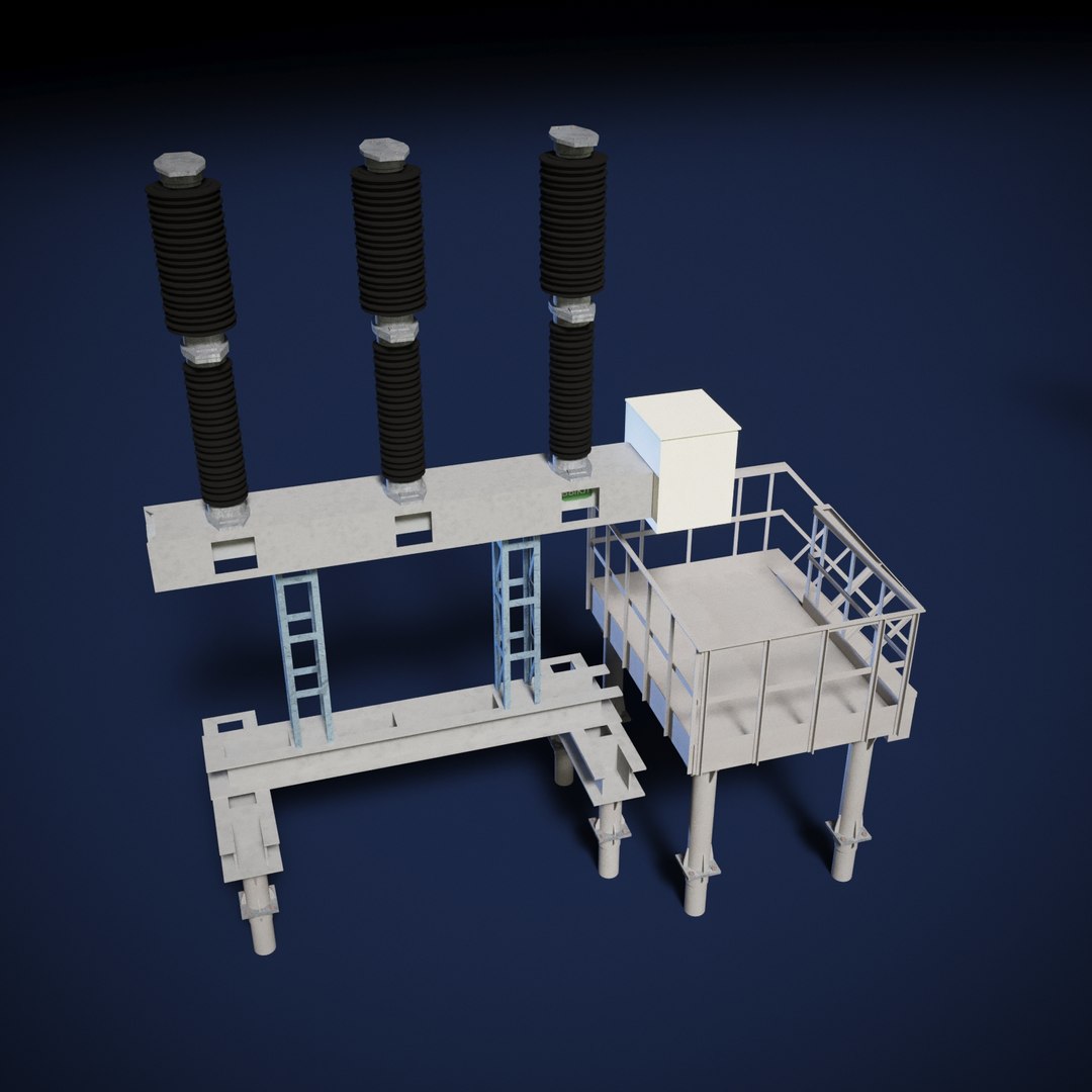 electric substation 3d model