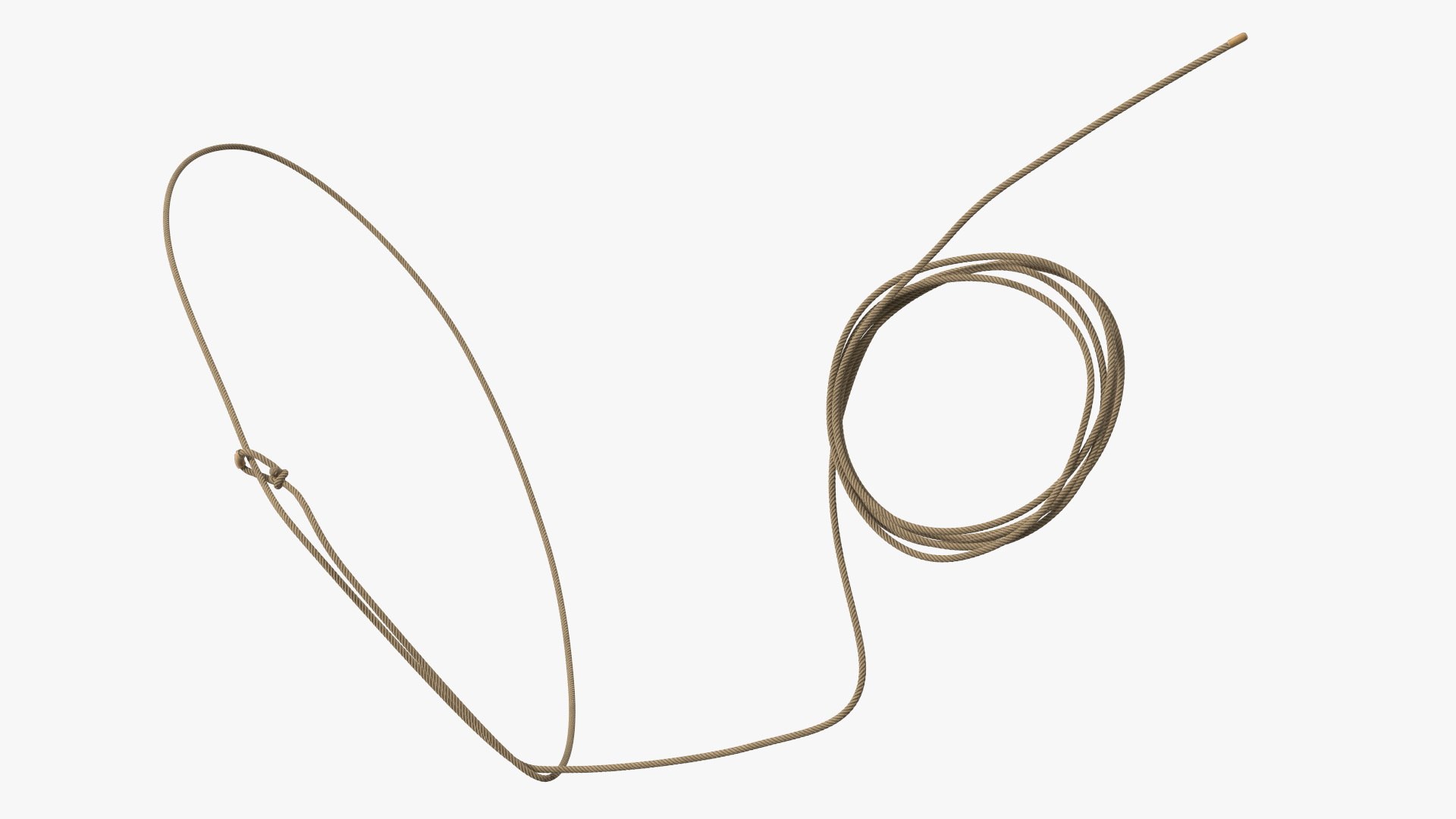 Western Lasso Rope Dynamic Position 3D - TurboSquid 2162341