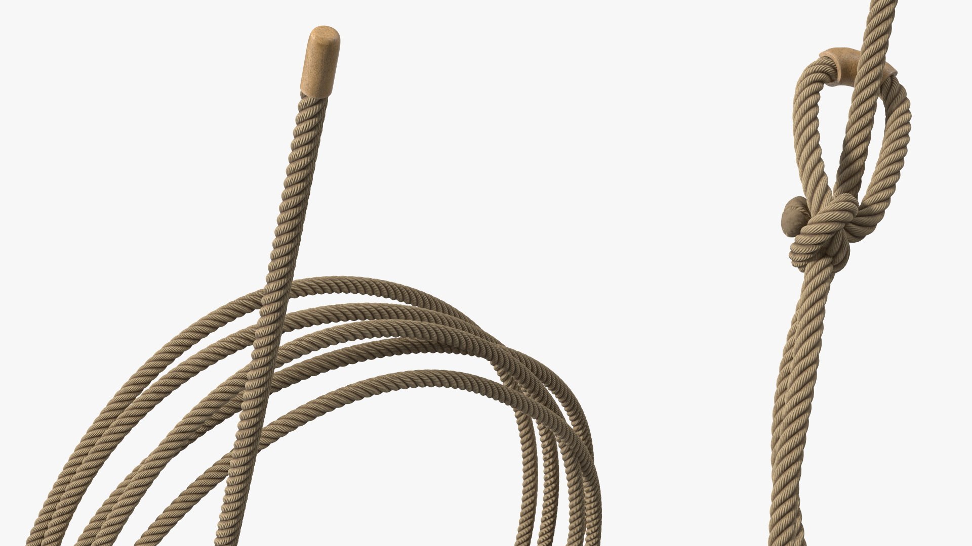 Western Lasso Rope Dynamic Position 3D - TurboSquid 2162341