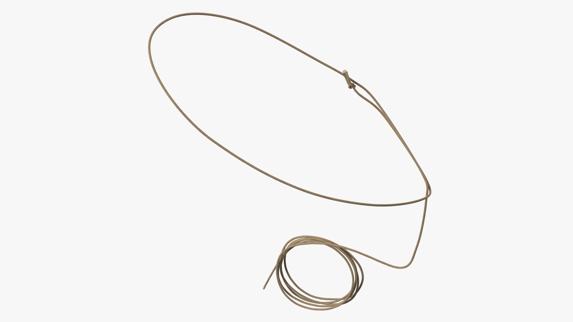 Western Lasso Rope Dynamic Position 3D - TurboSquid 2162341