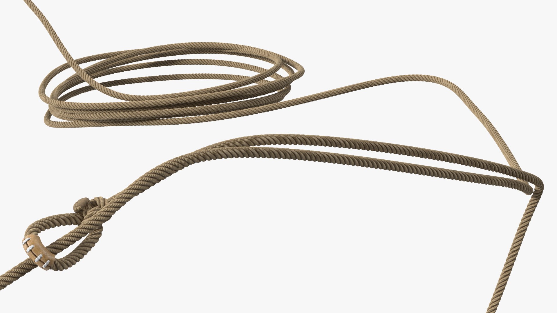 Western Lasso Rope Dynamic Position 3D - TurboSquid 2162341