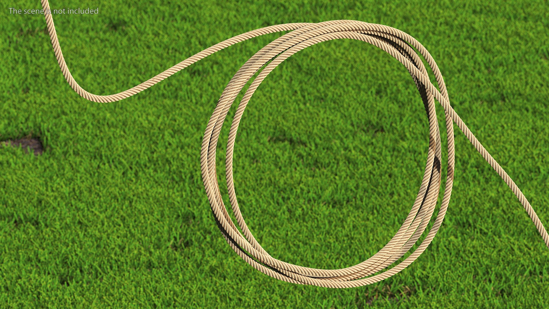 Western Lasso Rope Dynamic Position 3d Turbosquid 2162341