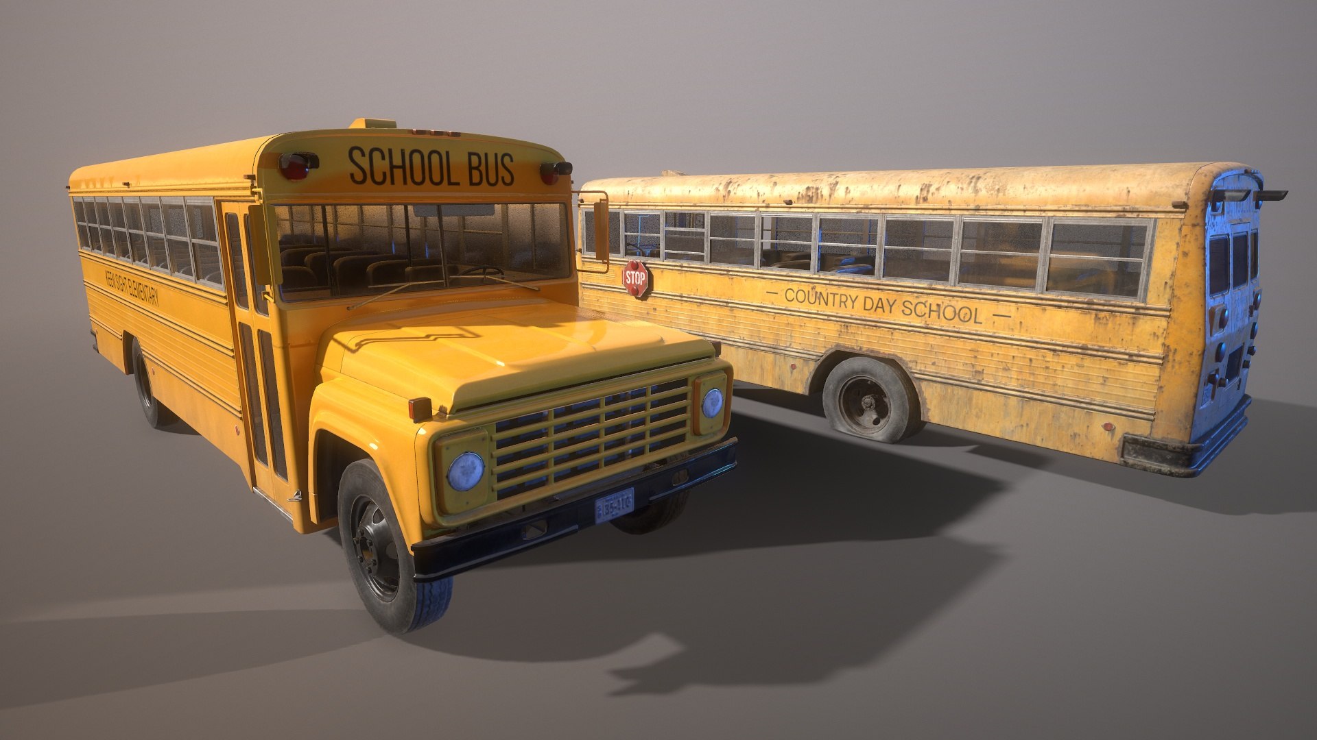 School Bus Mid-poly 3D Model 3D Model - TurboSquid 1935258
