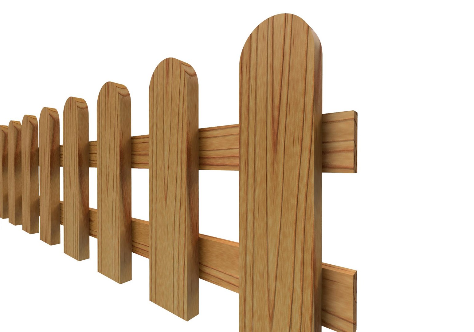 Wooden Garden Border 3D Model - TurboSquid 1965872