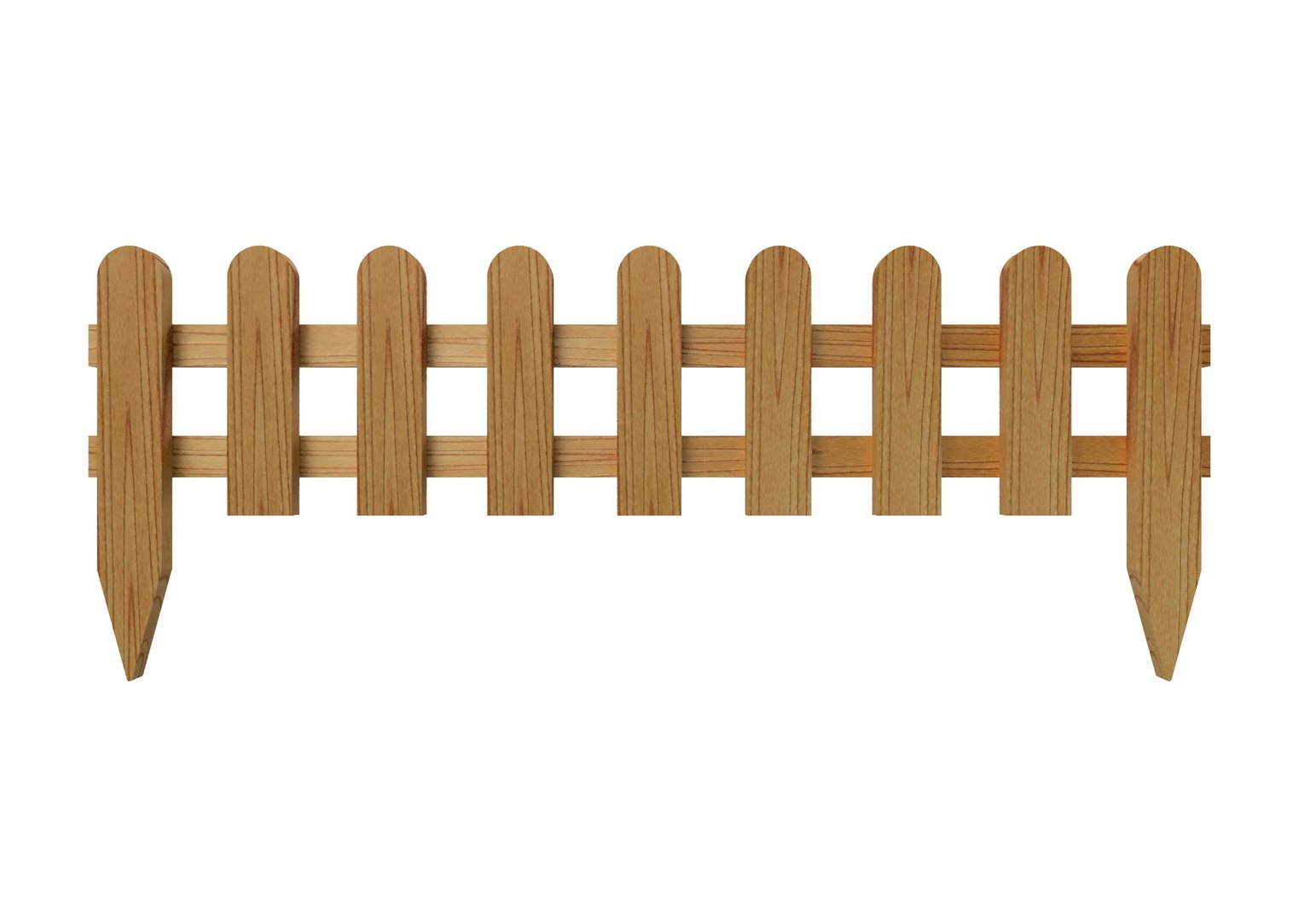 Wooden Garden Border 3D Model - TurboSquid 1965872