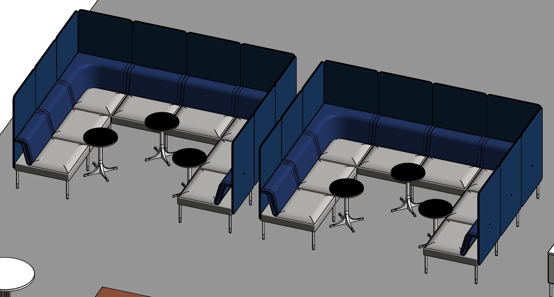 Office Layout Interior Revit Family 3D - TurboSquid 2279494