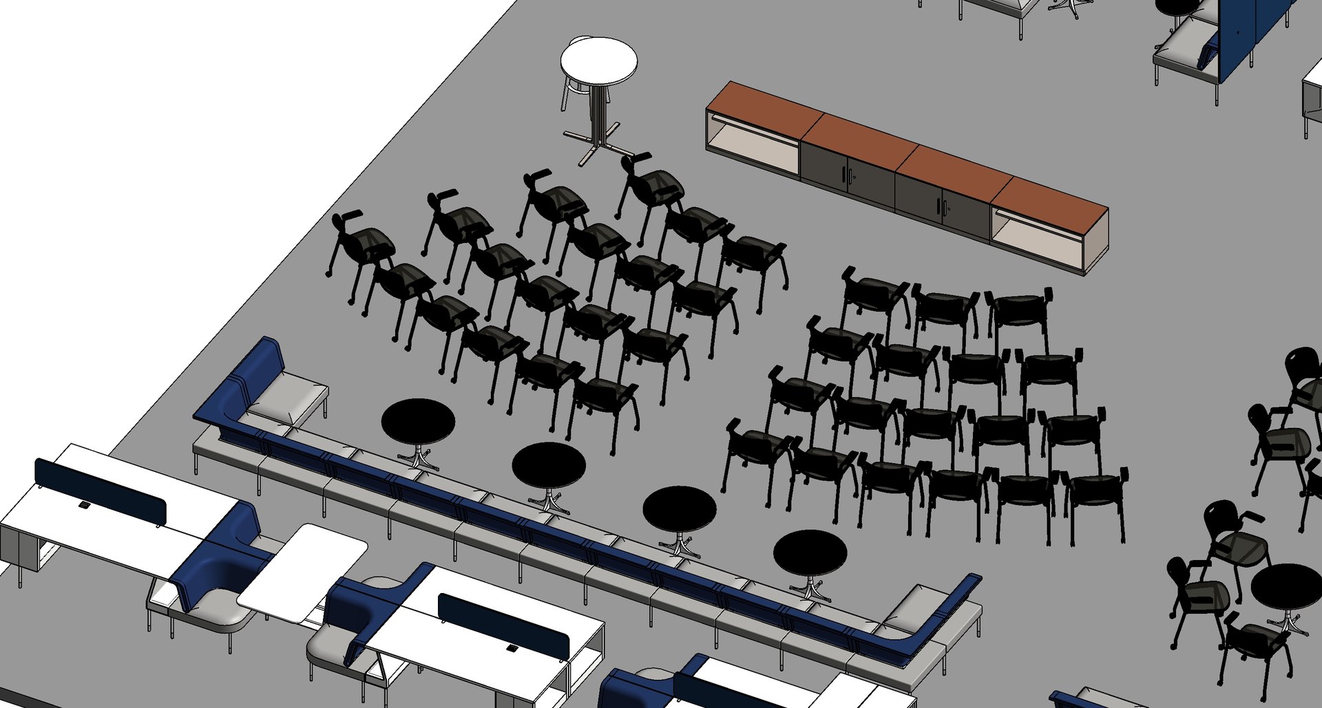 Office Layout Interior Revit Family 3D - TurboSquid 2279494