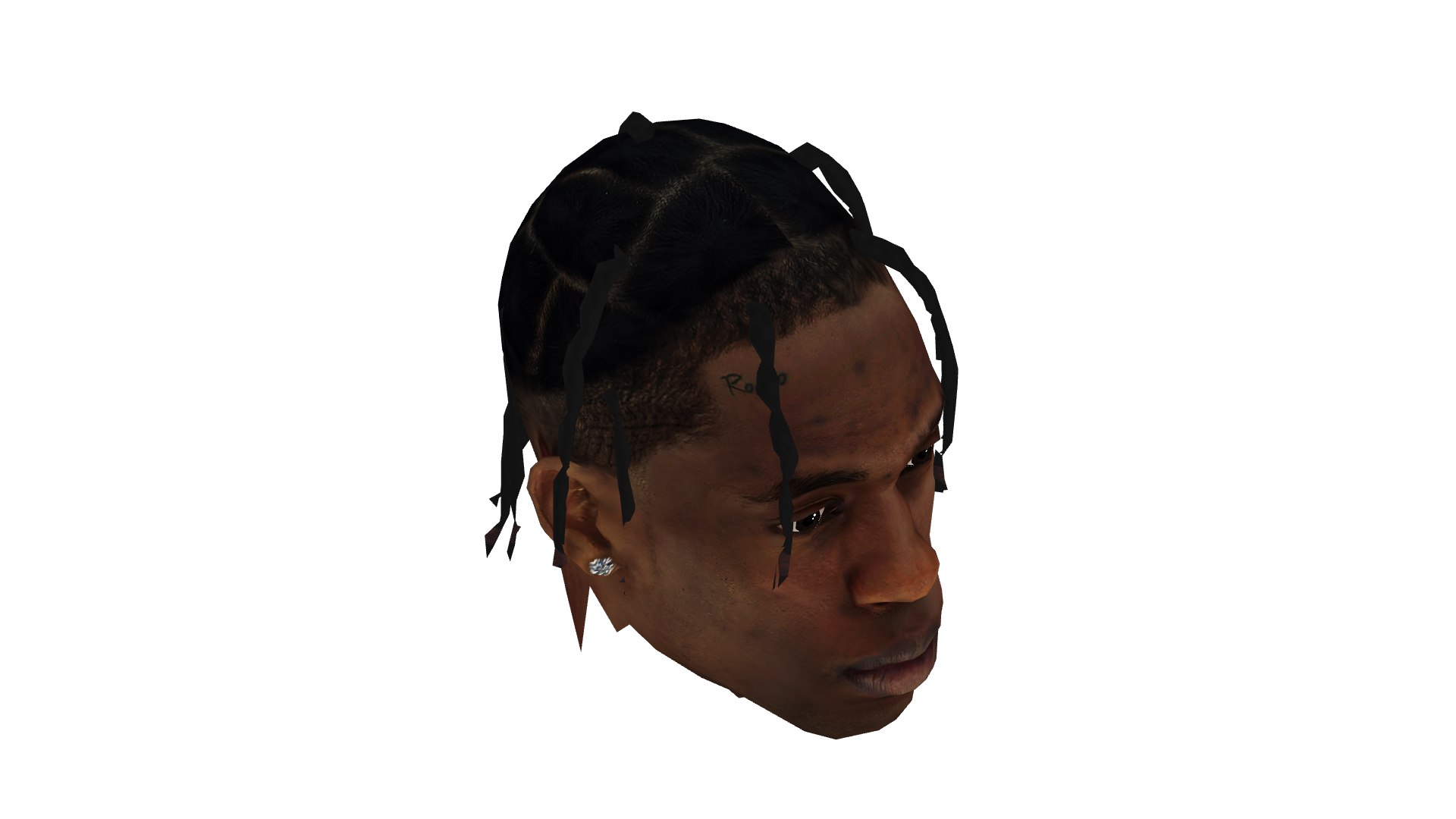 3D Model Travis Scott - Head - TurboSquid 2123393