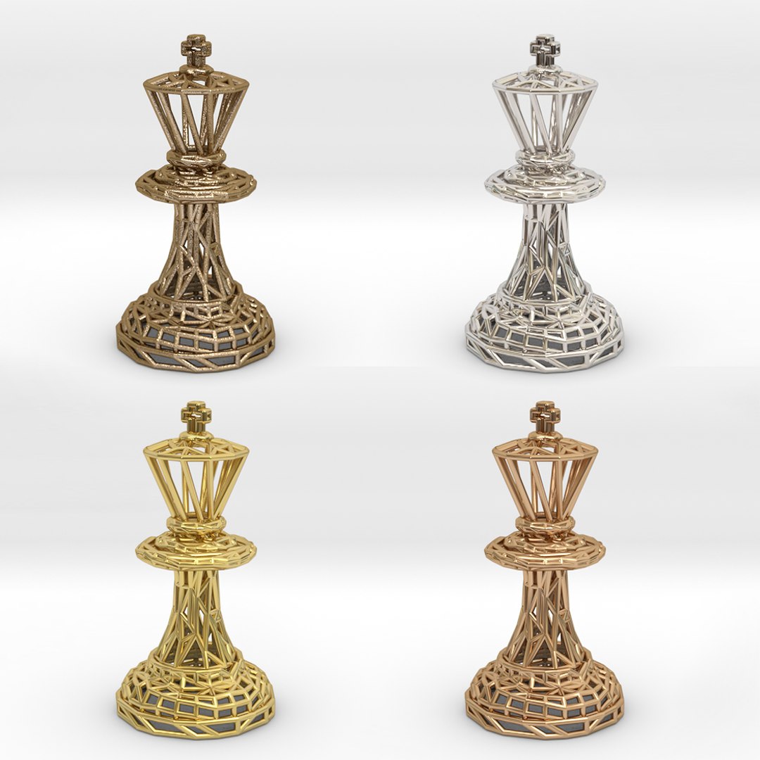 King Piece Chess Queen Model - TurboSquid 1488134