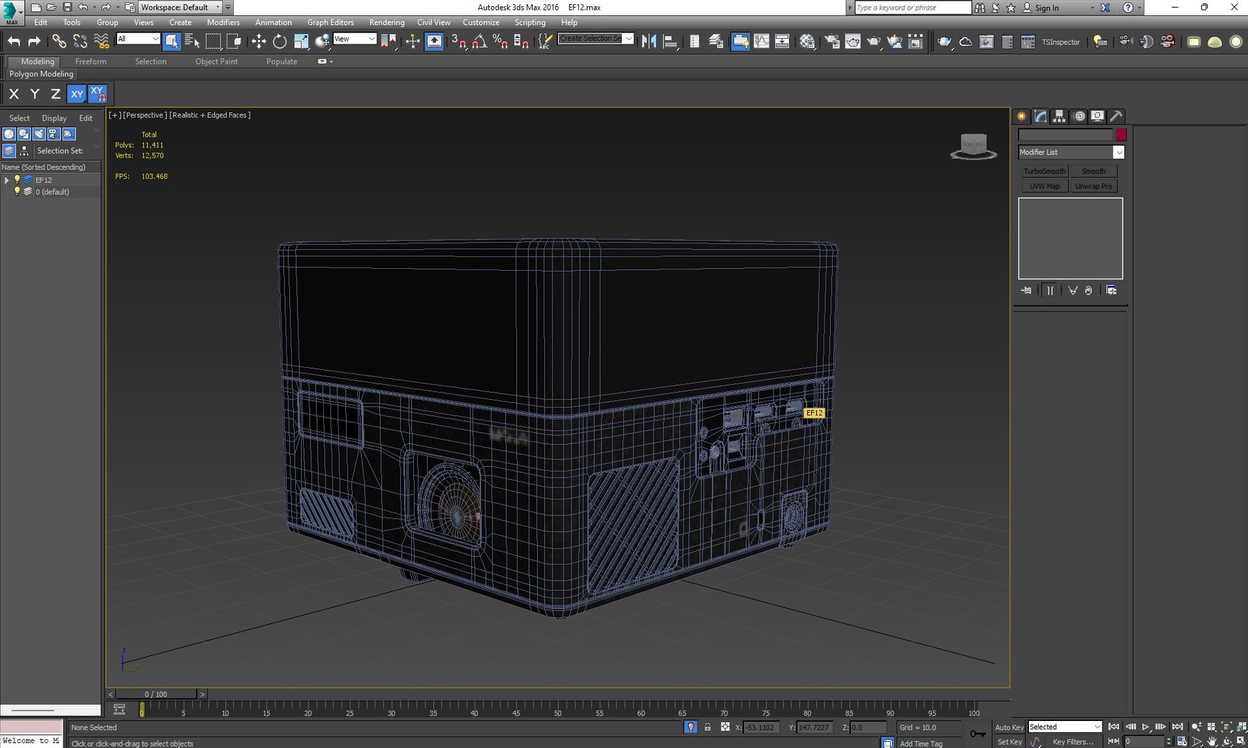 Epson EpiqVision Mini EF12 Smart Portable Laser Projector 3D Model ...