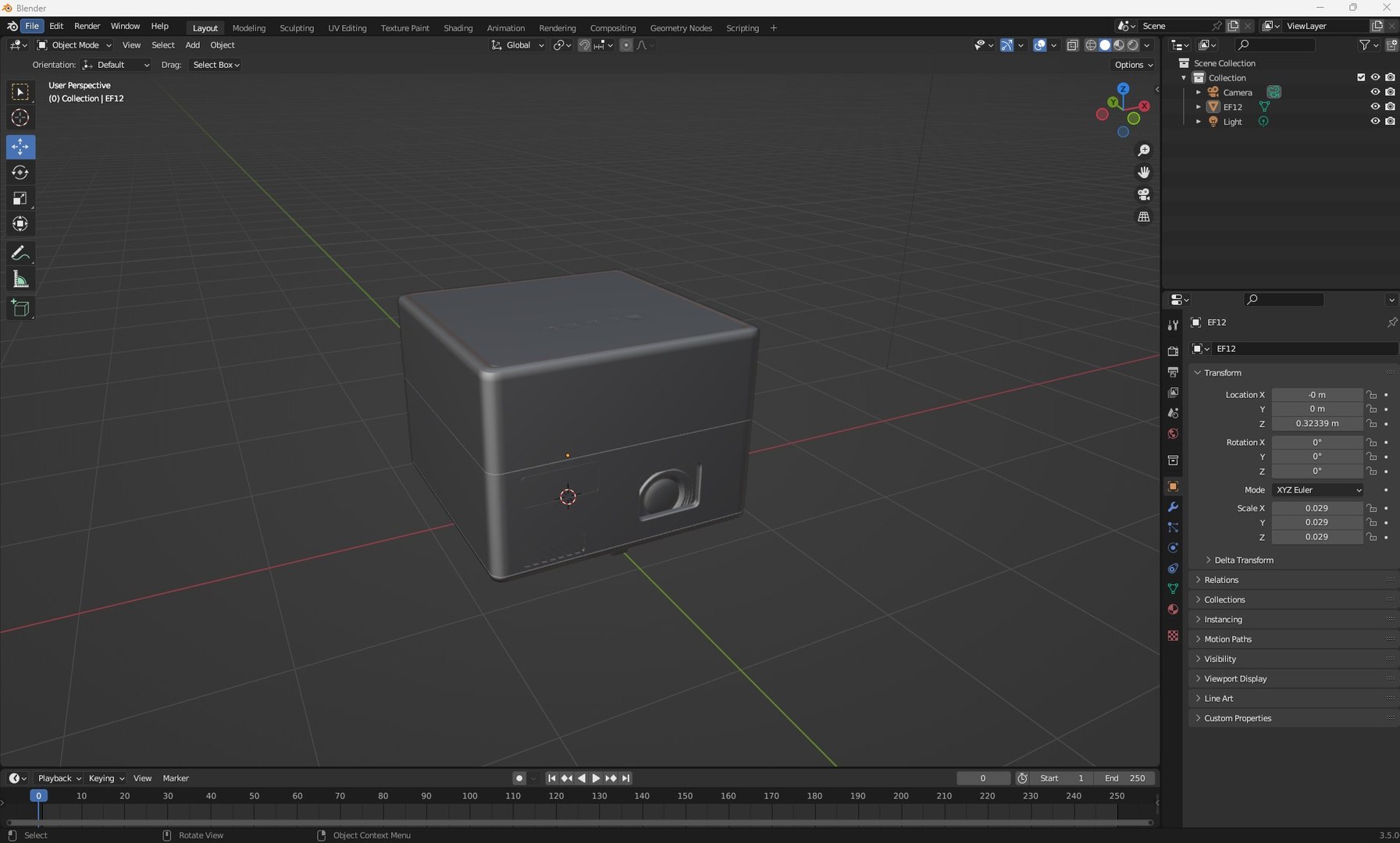 Epson EpiqVision Mini EF12 Smart Portable Laser Projector 3D Model ...