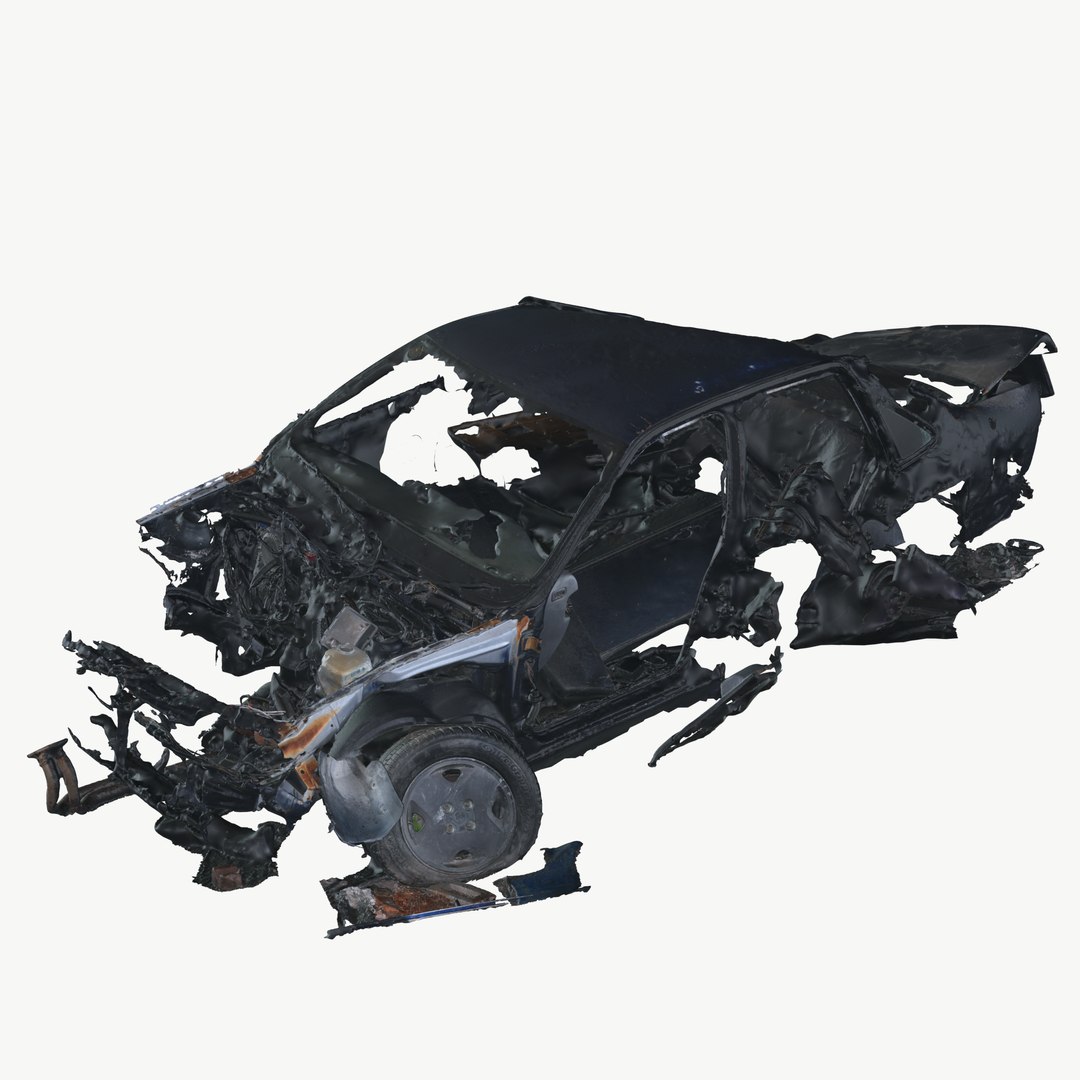 High Quality Scan Crashed Vehicle 3D Model - TurboSquid 2206909