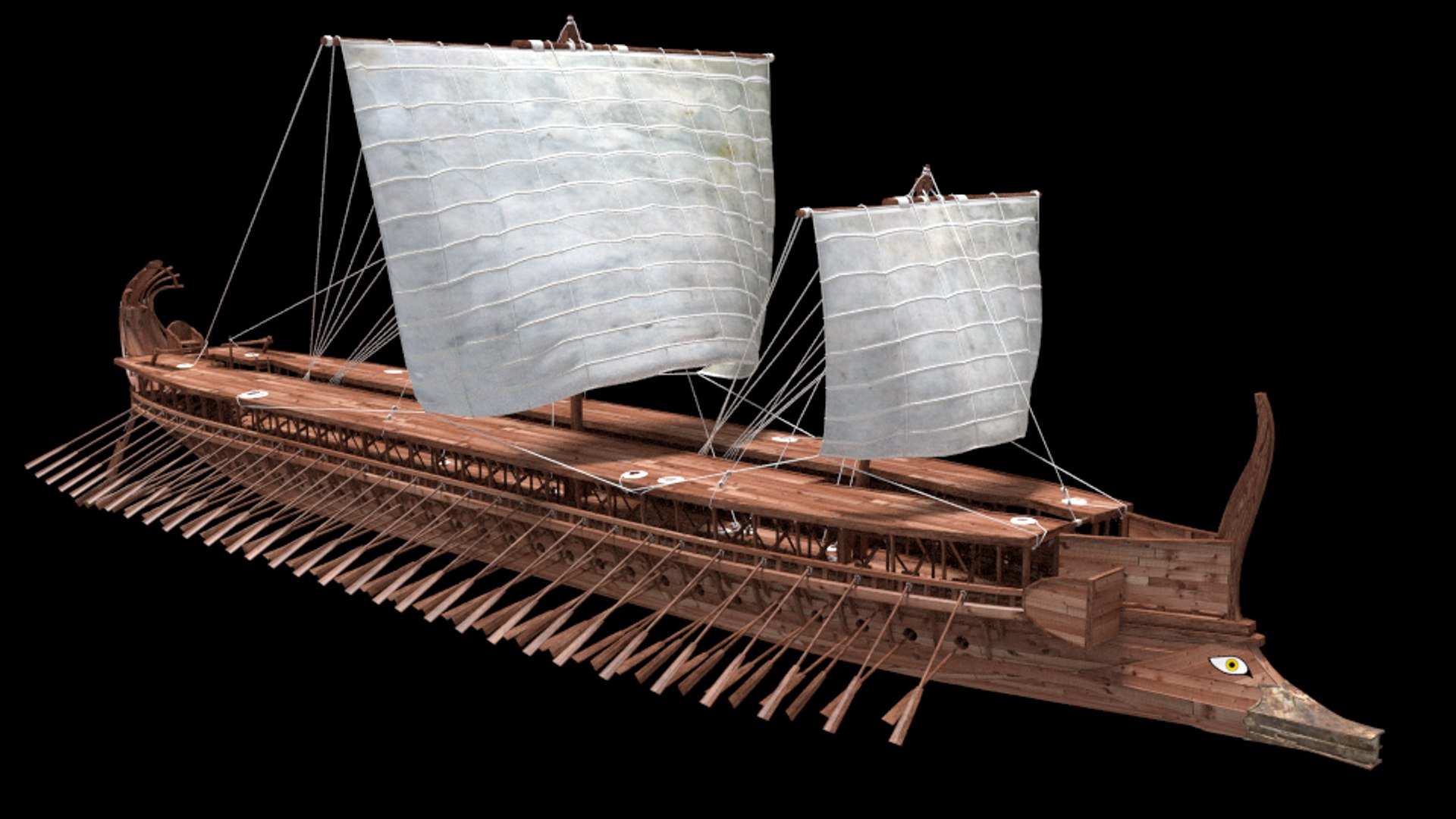 3d Ancient Trireme Model