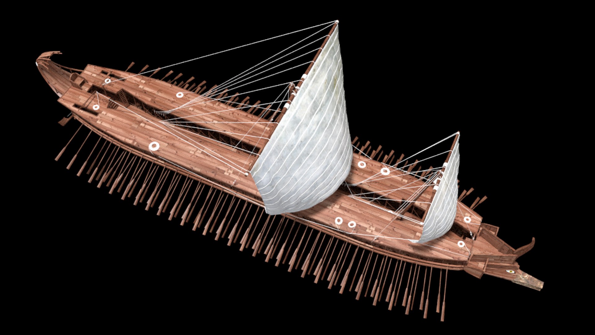 3d Ancient Trireme Model