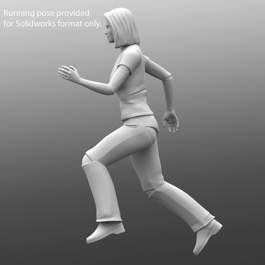 3dm Poseable Male Female Solidworks