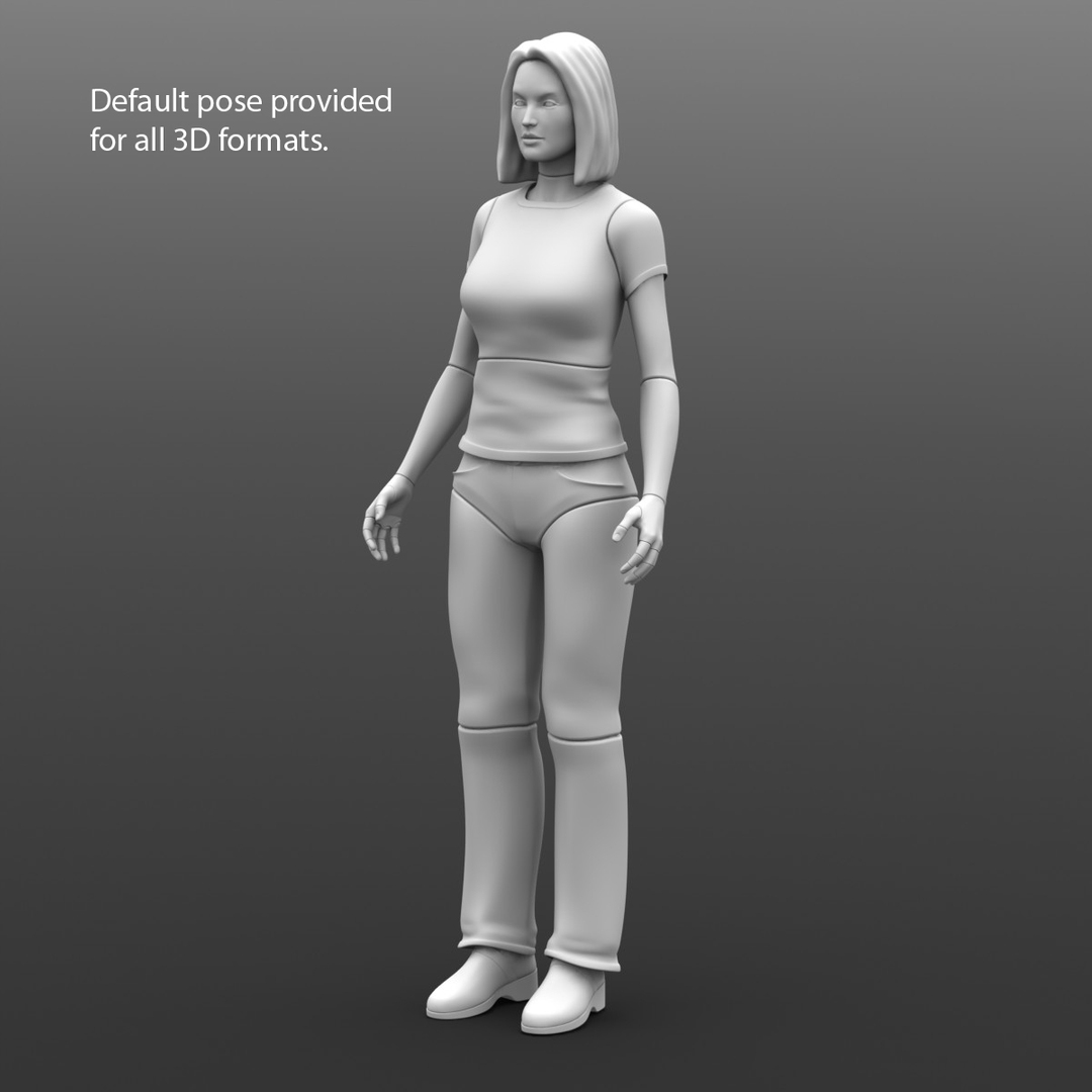 3dm poseable male female solidworks