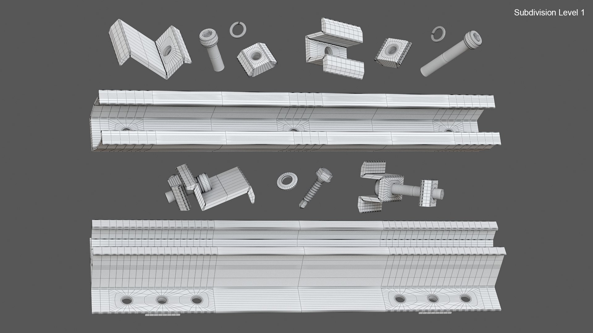 3D Model Solar Panel Mounting Kit V7 - TurboSquid 2213369
