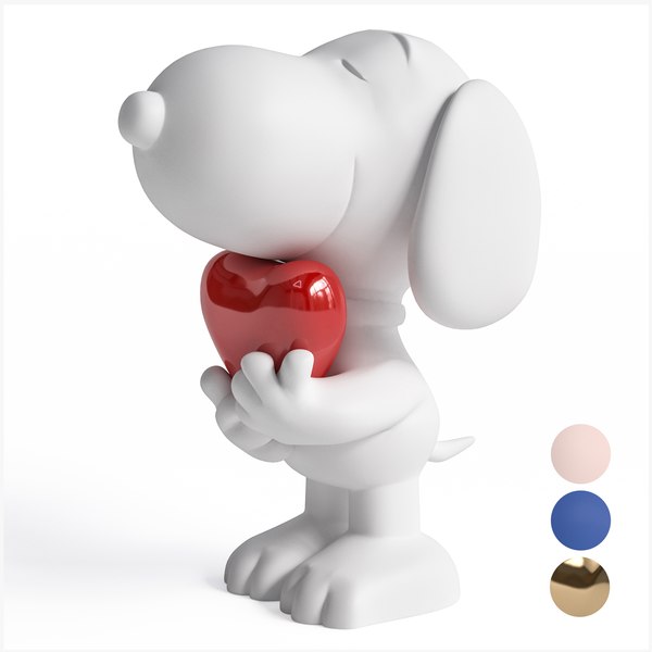 modelo 3d Leblon Delienne Snoopy corazón - TurboSquid 2129554