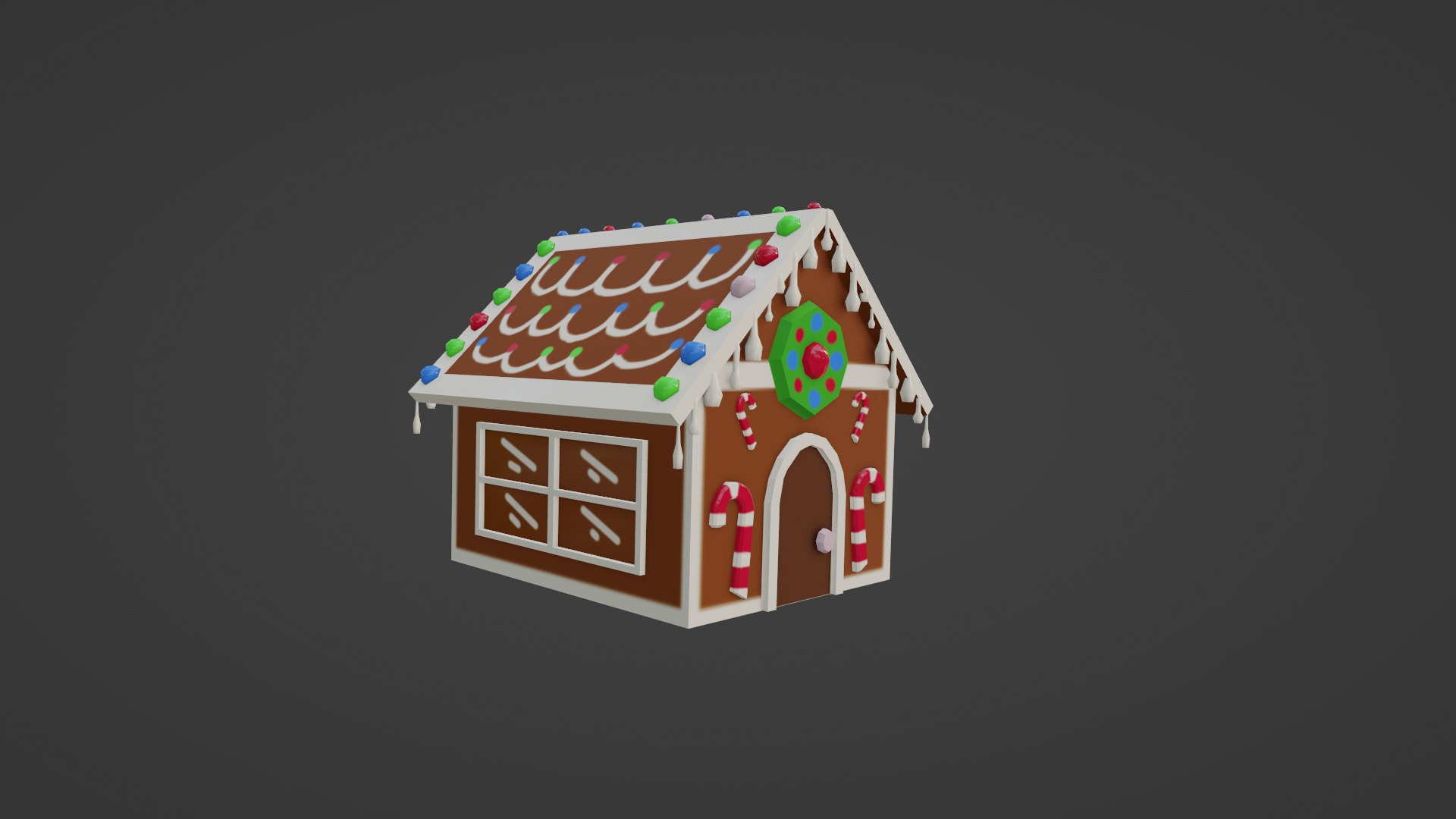 CHRISTMAS GINGERBREAD HOUSE 3D Model - TurboSquid 2294374