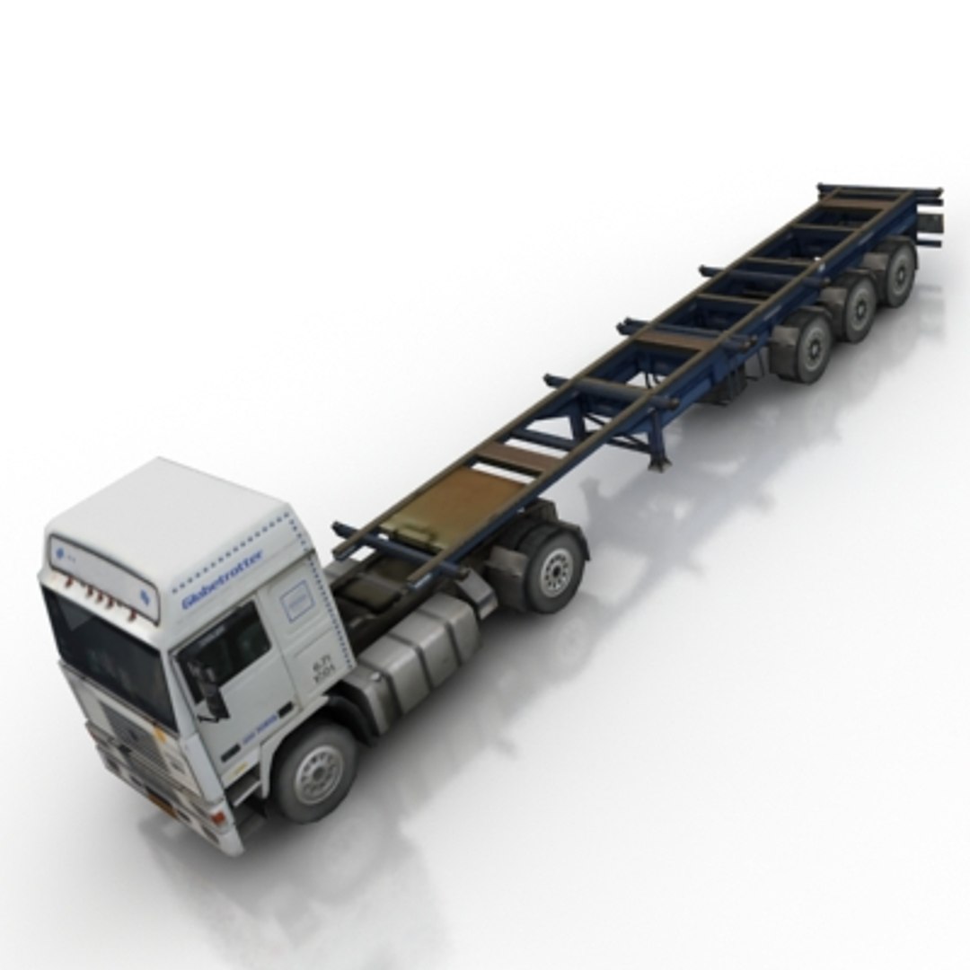 3d Truck Trailer Model
