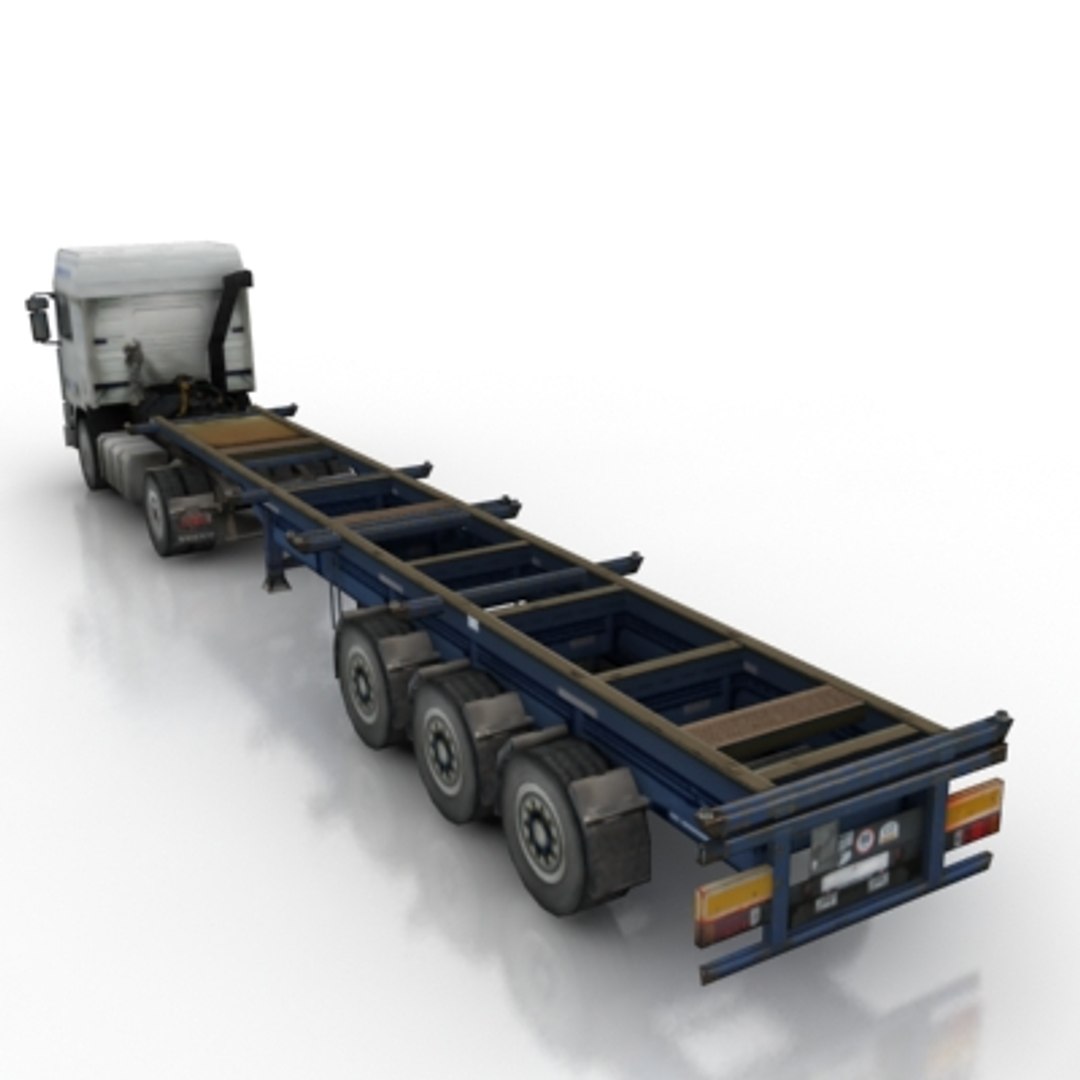 3d Truck Trailer Model