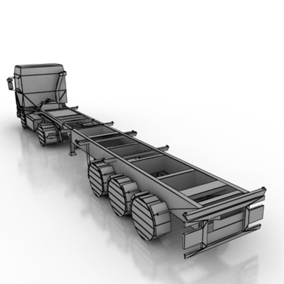 3d Truck Trailer Model