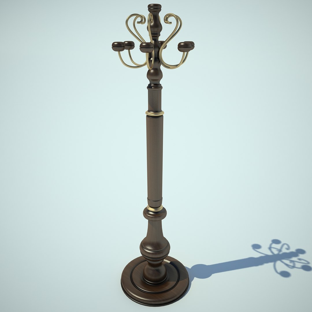 hanger wood 3d model