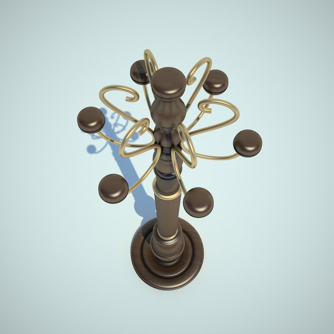hanger wood 3d model