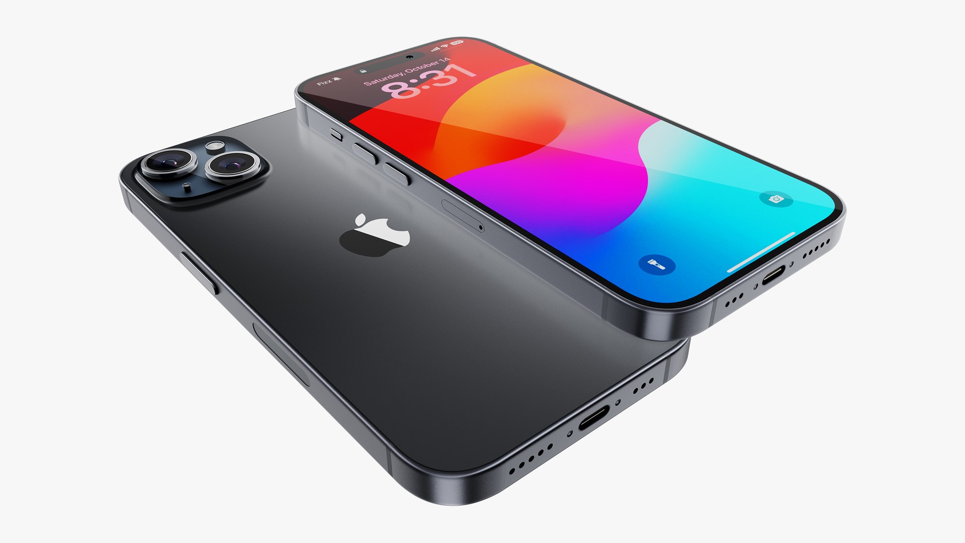 IPhone 15 Black 3D model - TurboSquid 2149196