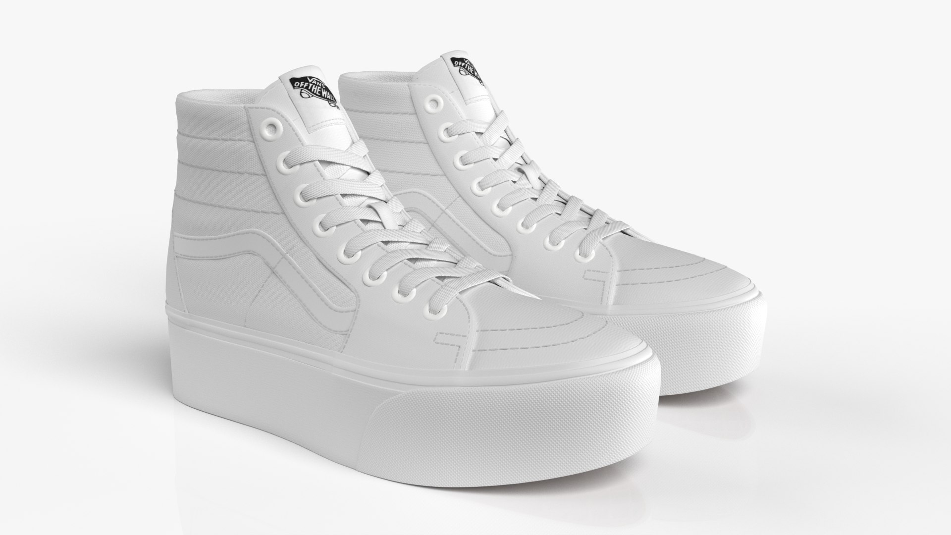 3D Model Vans Sk-Hi Shoe Collection Low-poly - TurboSquid 2081938