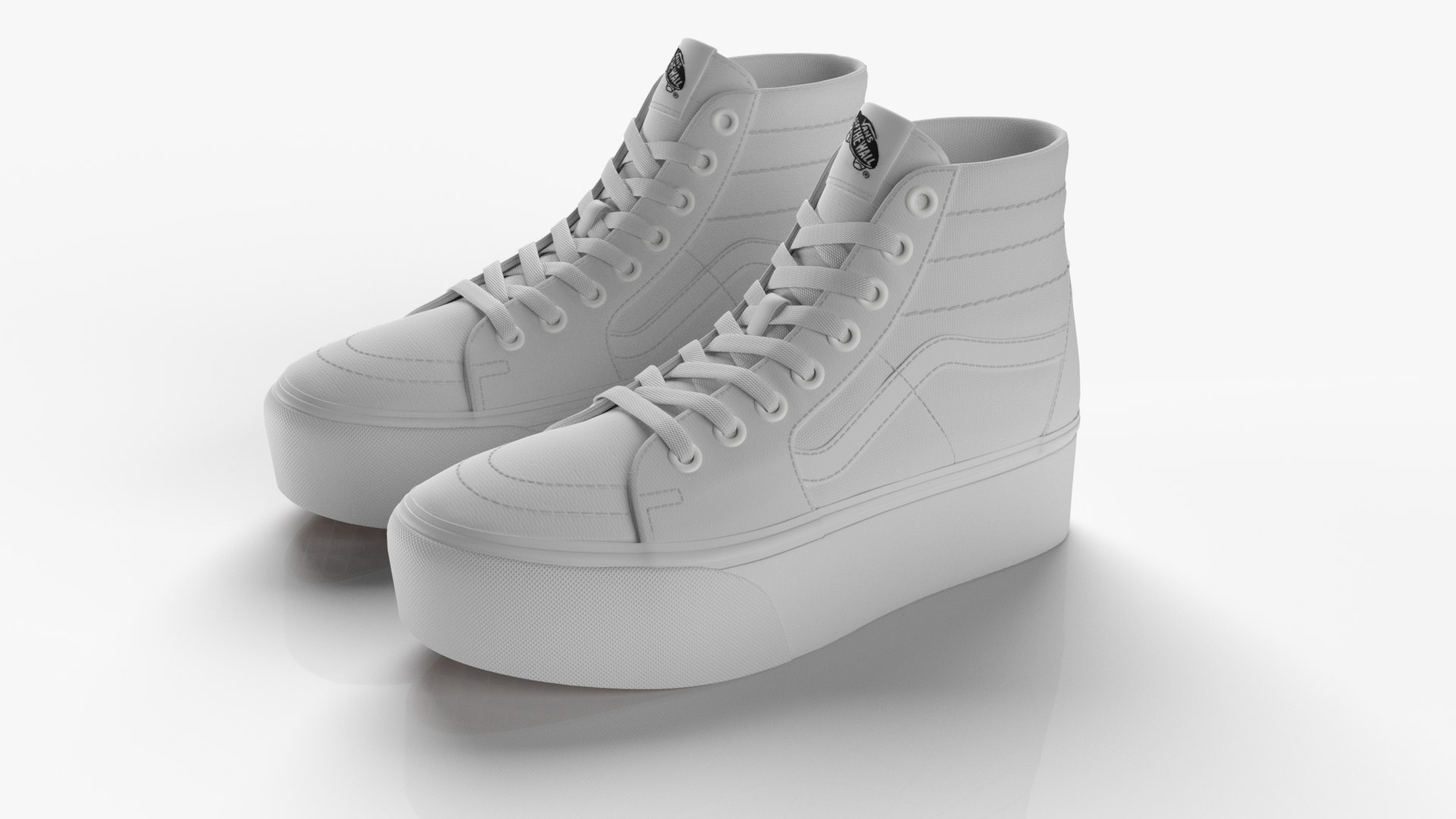 3D Model Vans Sk-Hi Shoe Collection Low-poly - TurboSquid 2081938