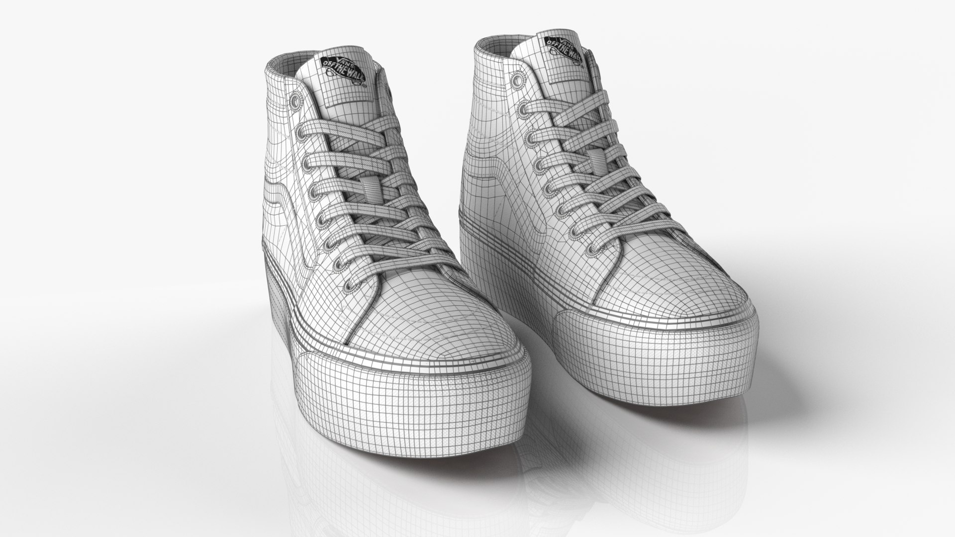 3D Model Vans Sk-Hi Shoe Collection Low-poly - TurboSquid 2081938