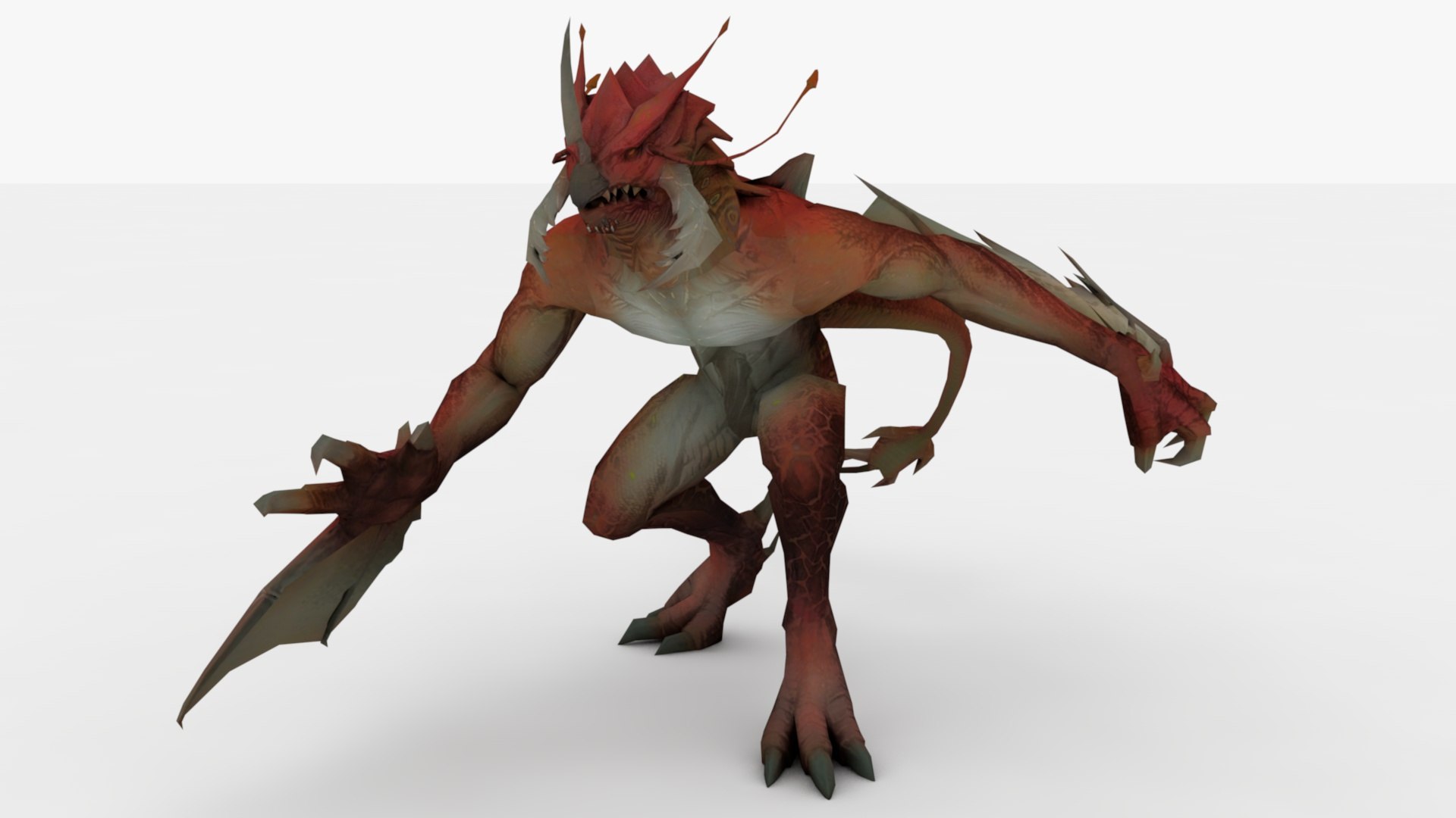 Drag Monster Rigged And Animated 3D Model - TurboSquid 2364729