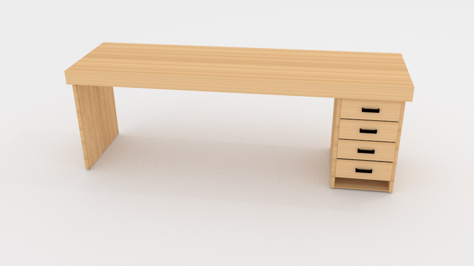 Study Desk 3D Model - TurboSquid 1207569