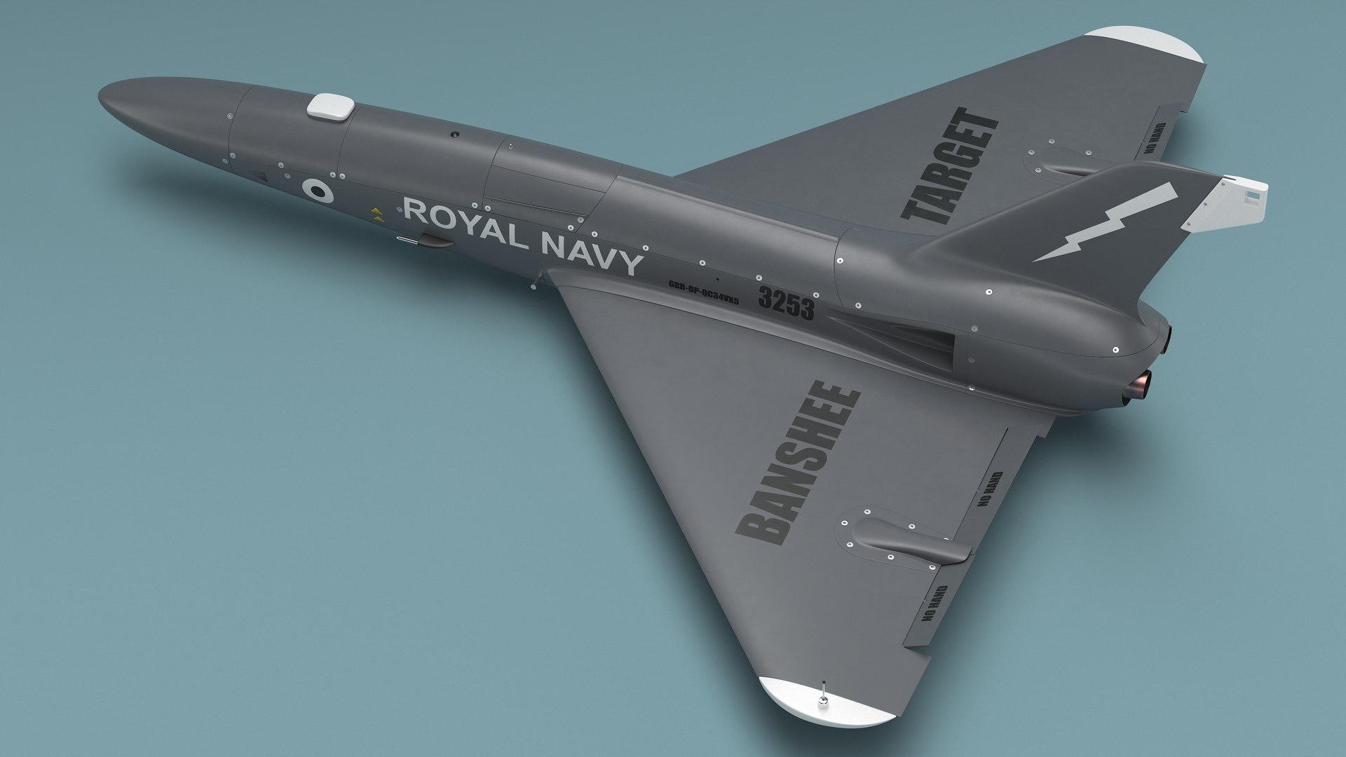 Banshee Jet 80 Aerial Target Drone Dark Model - TurboSquid 2259471