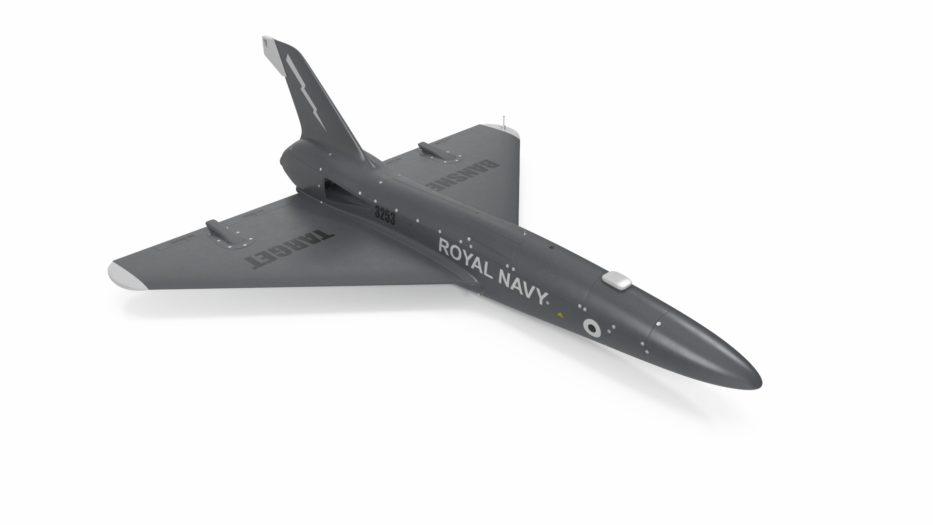 Banshee Jet 80 Aerial Target Drone Dark Model - TurboSquid 2259471