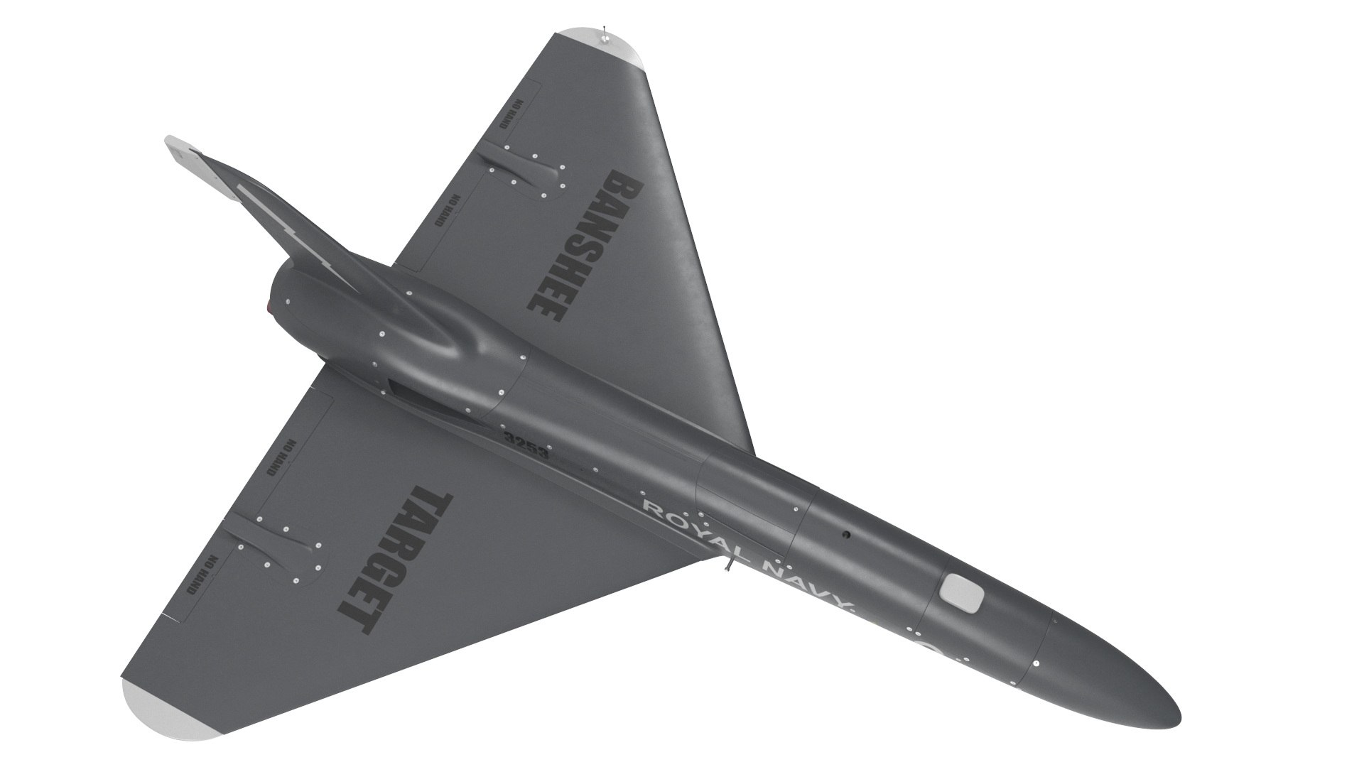 Banshee Jet 80 Aerial Target Drone Dark Model - TurboSquid 2259471