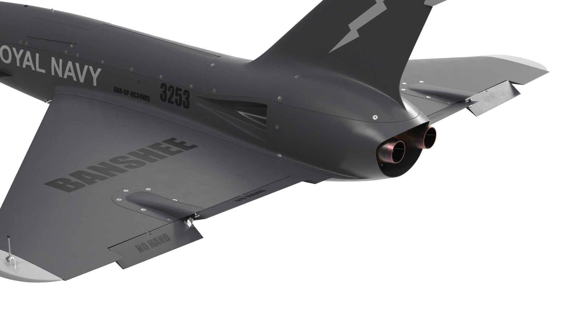 Banshee Jet 80 Aerial Target Drone Dark Model - TurboSquid 2259471