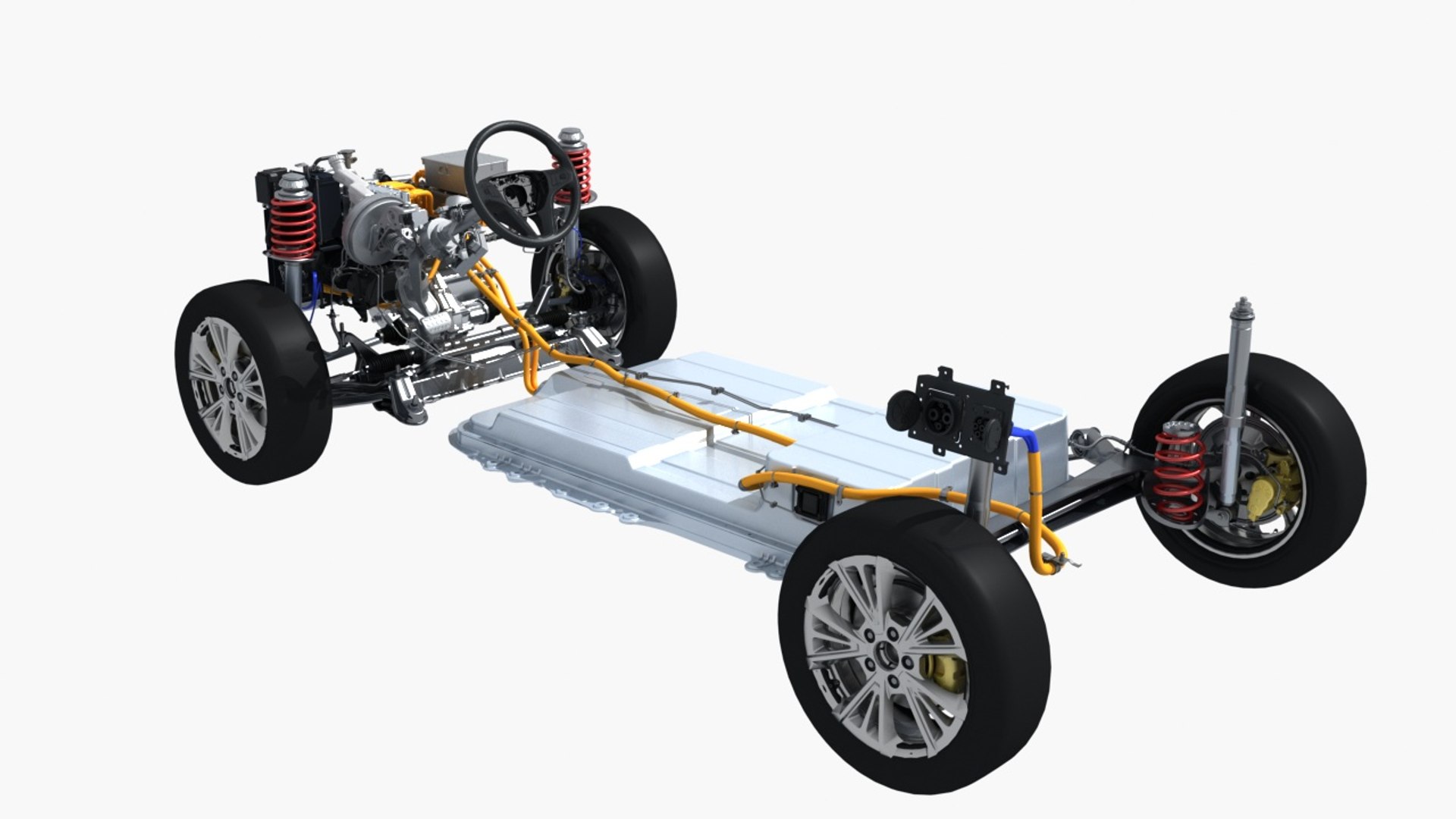 Electric Car Chassis 3D Model - TurboSquid 2332584