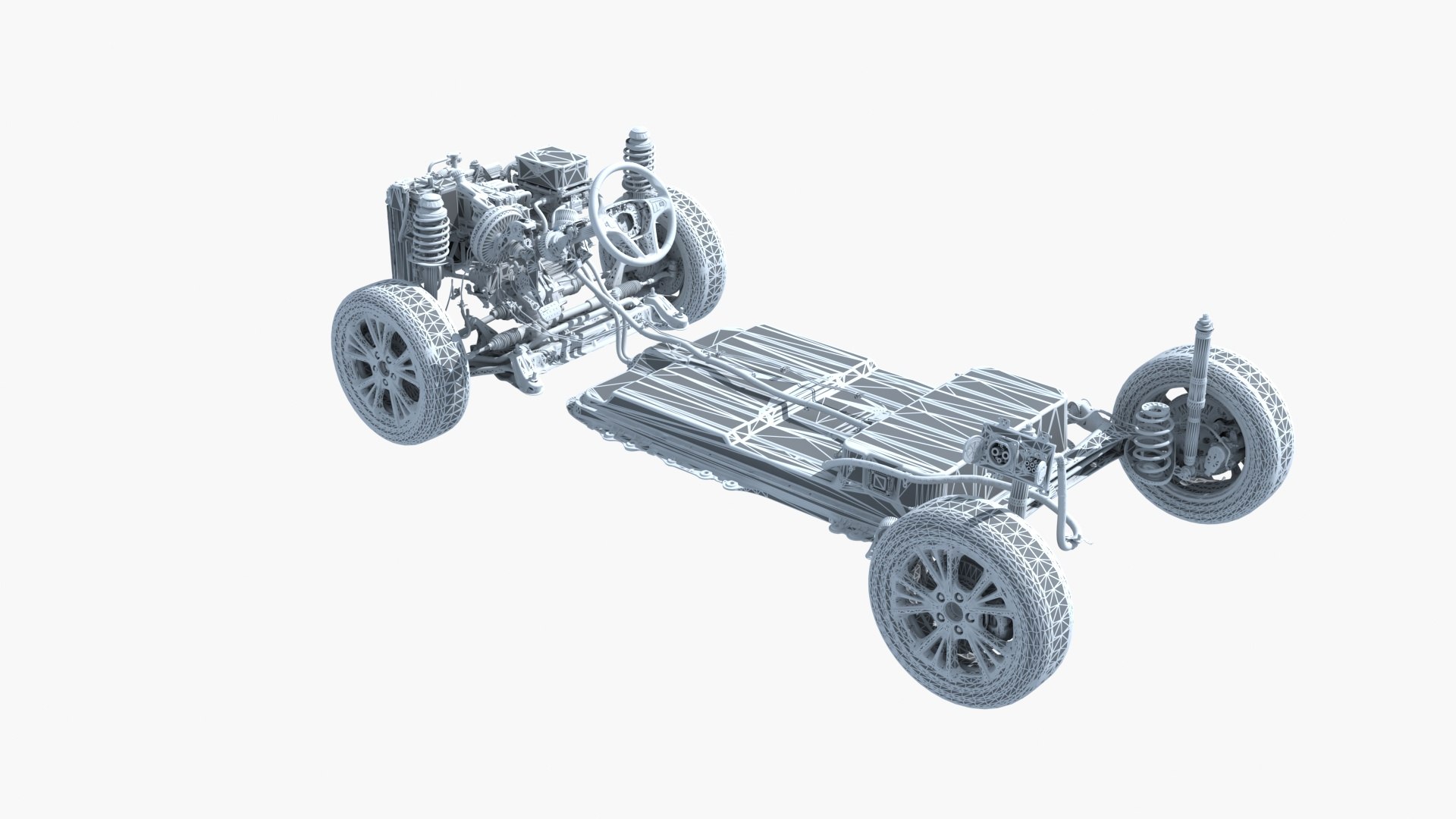 Electric Car Chassis 3D Model - TurboSquid 2332584
