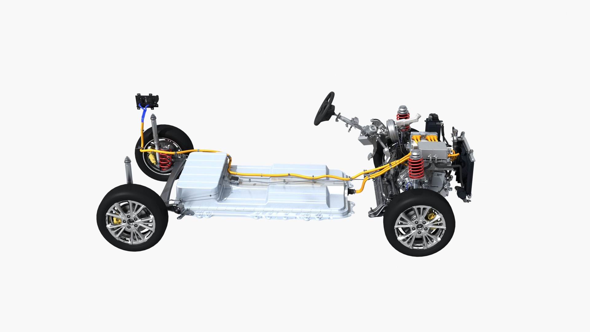Electric Car Chassis 3D Model - TurboSquid 2332584