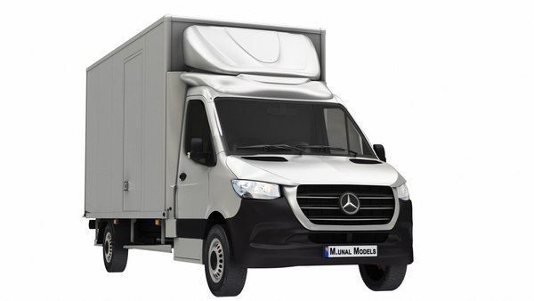 modelo 3d Camión Caja Mercedes Sprinter - TurboSquid 1620910
